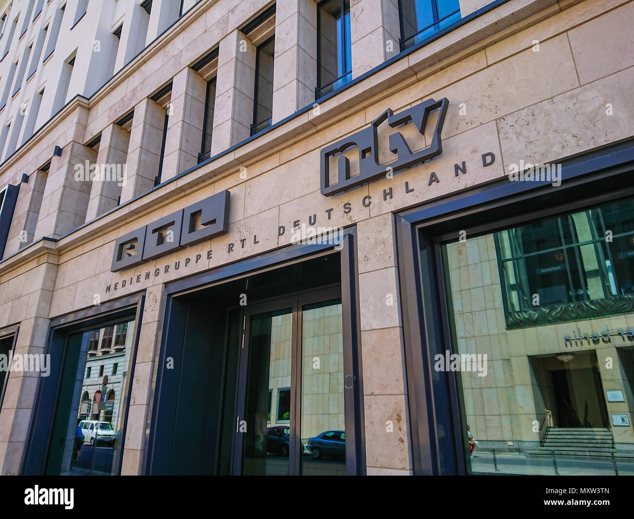 German RTL and NTV Studios in Berlin - BERLIN / GERMANY - MAY 21, 2018 ...