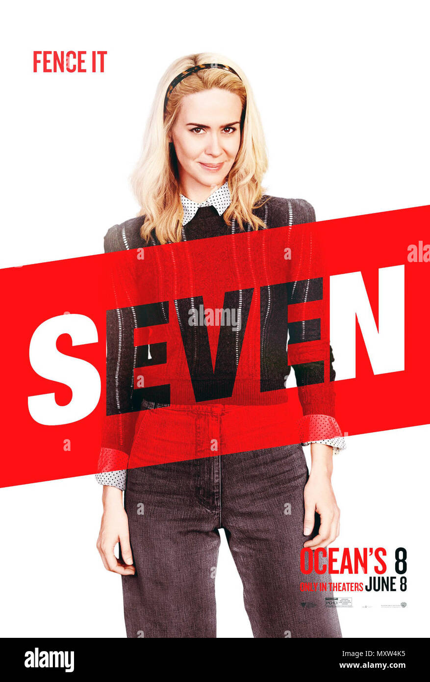 OCEAN'S 8, (aka OCEAN'S EIGHT), US character poster, Sarah Paulson ...