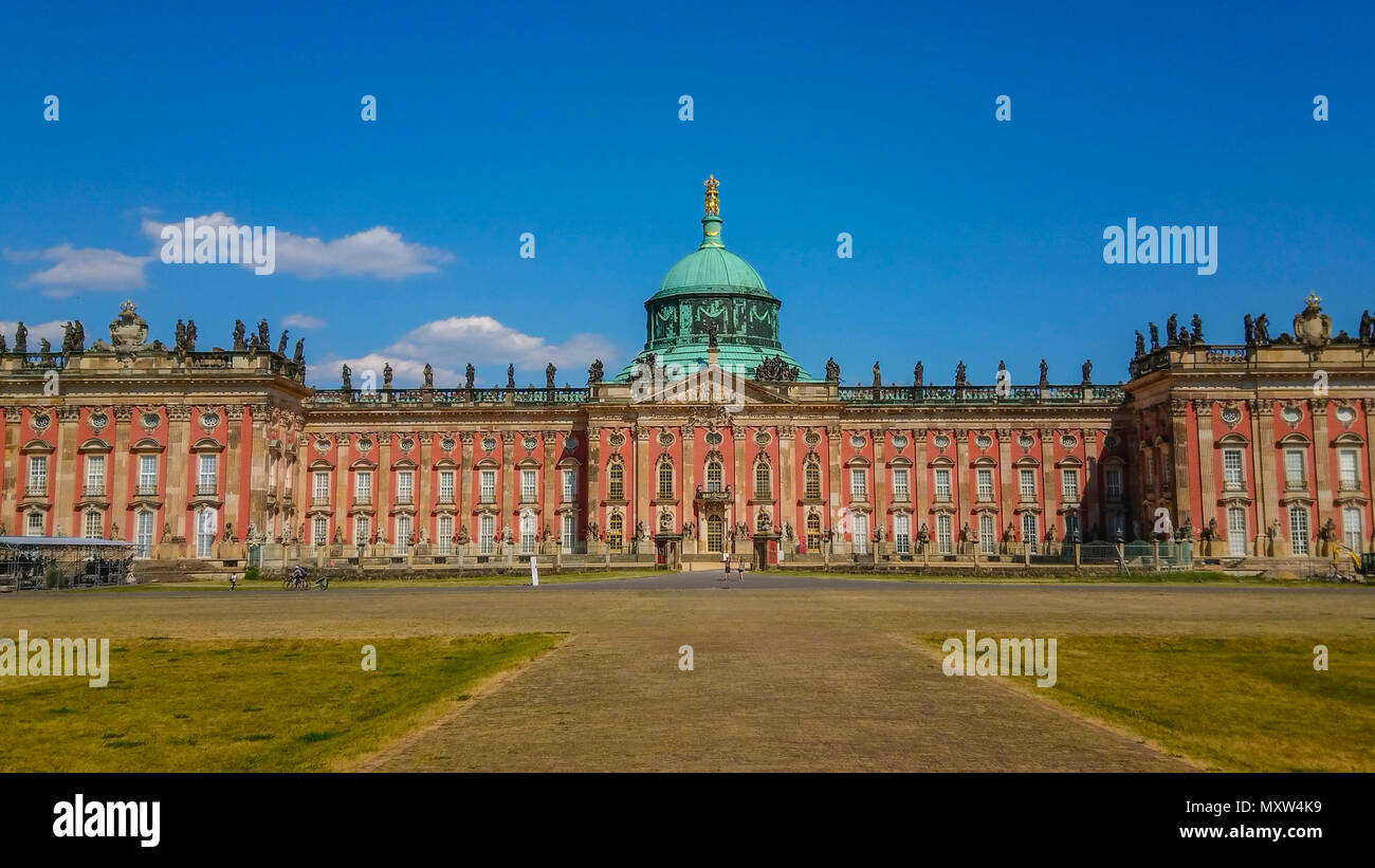 New Palace Potsdam called Neues Palais located in Park Sanssouci Stock ...