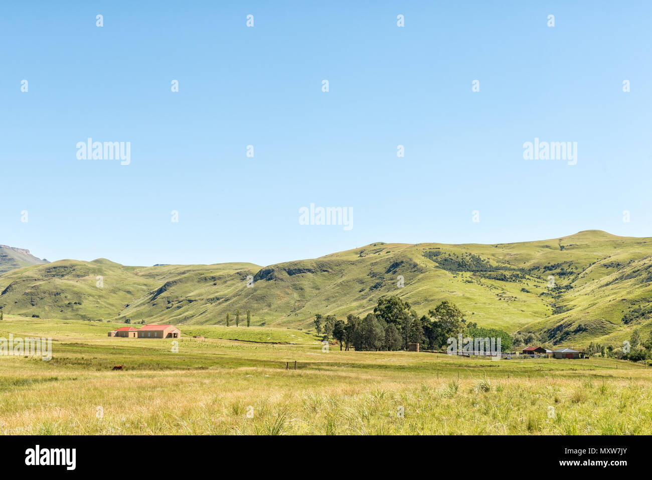 POT RIVER PASS, SOUTH AFRICA - MARCH 27, 2018: A farm landscape at ...