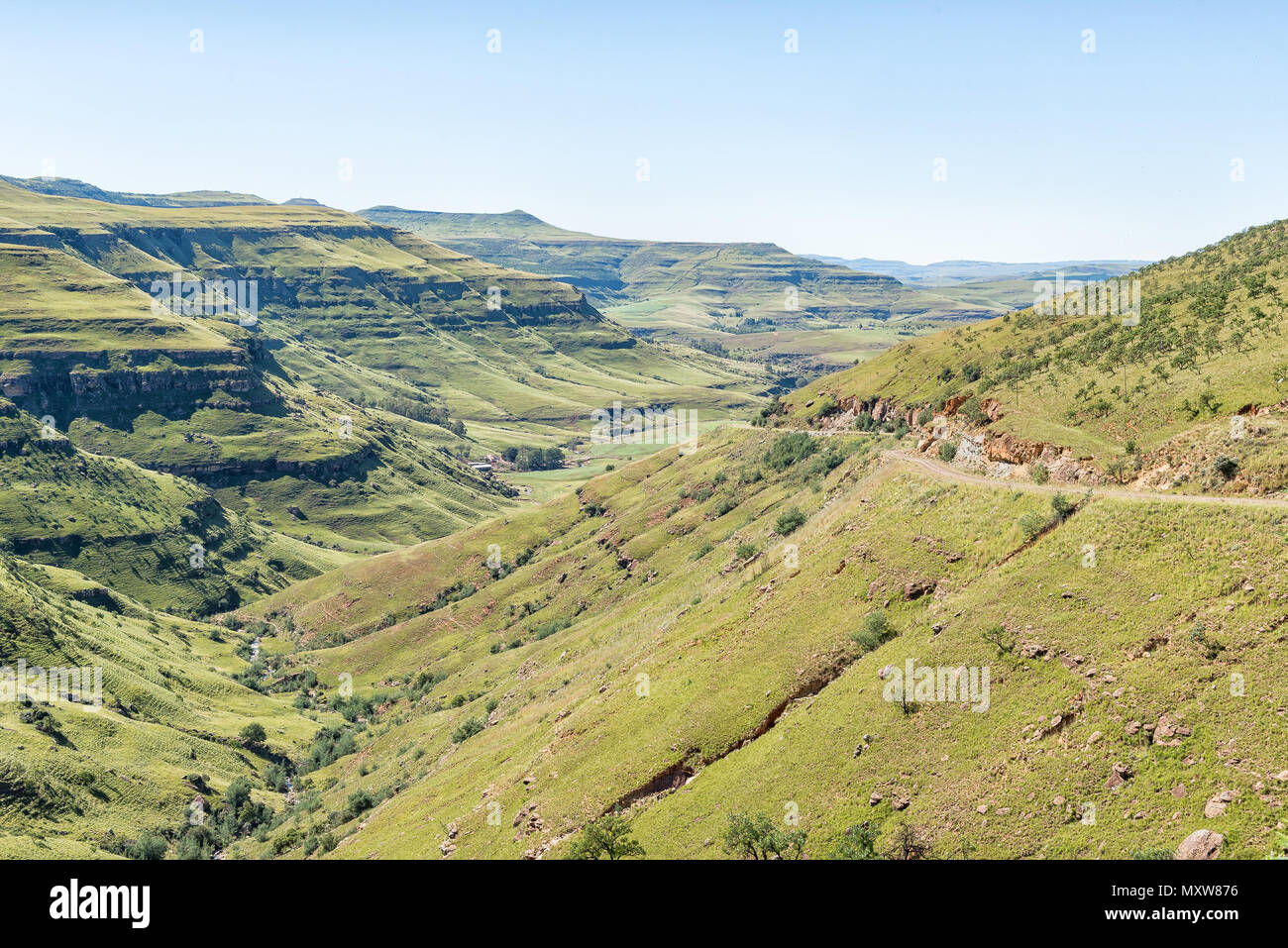 The Pot River Pass in the Eastern Cape Province is visible against the ...