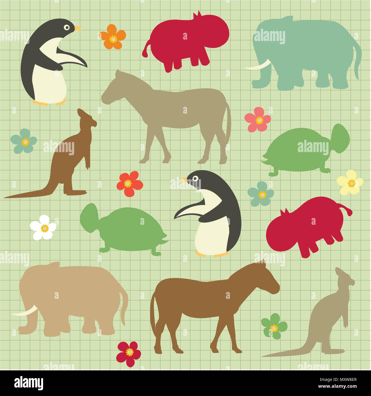 Marine kids pattern Stock Vector Images - Alamy