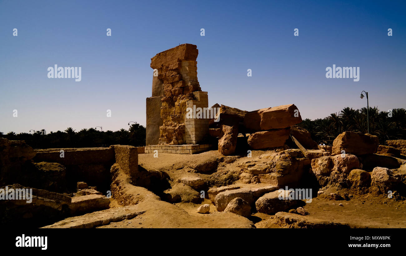 Ruined Temple of Amun at Umm 'Ubeida in Siwa, Egypt Stock Photo - Alamy
