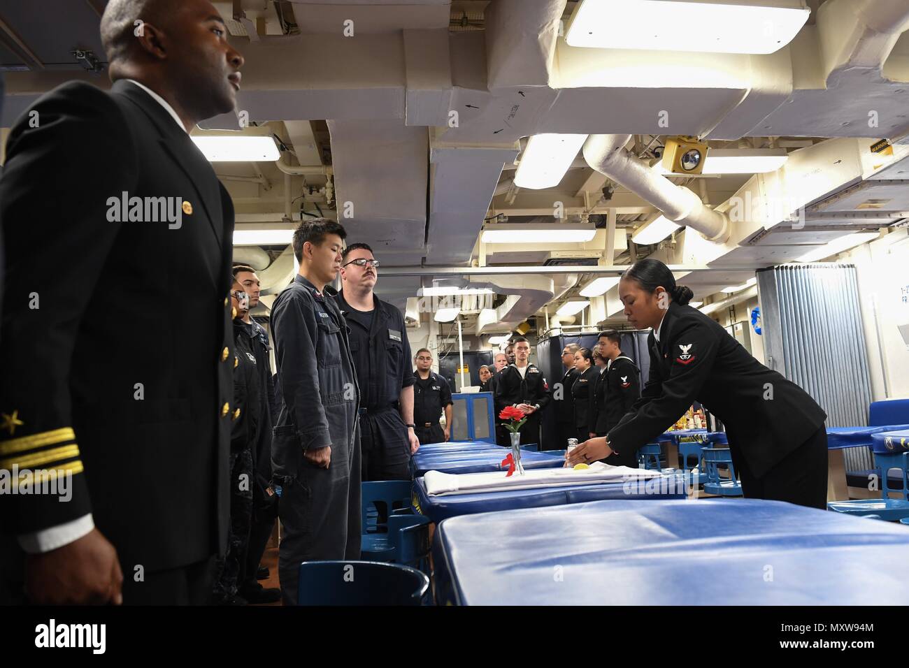 161208-N-KP948-029 MEDITERRANEAN SEA (Dec. 8, 2016) Sailors aboard USS ...