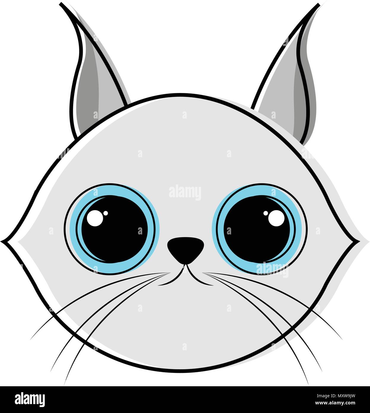 Cute cat avatar sketch Stock Vector Image & Art - Alamy