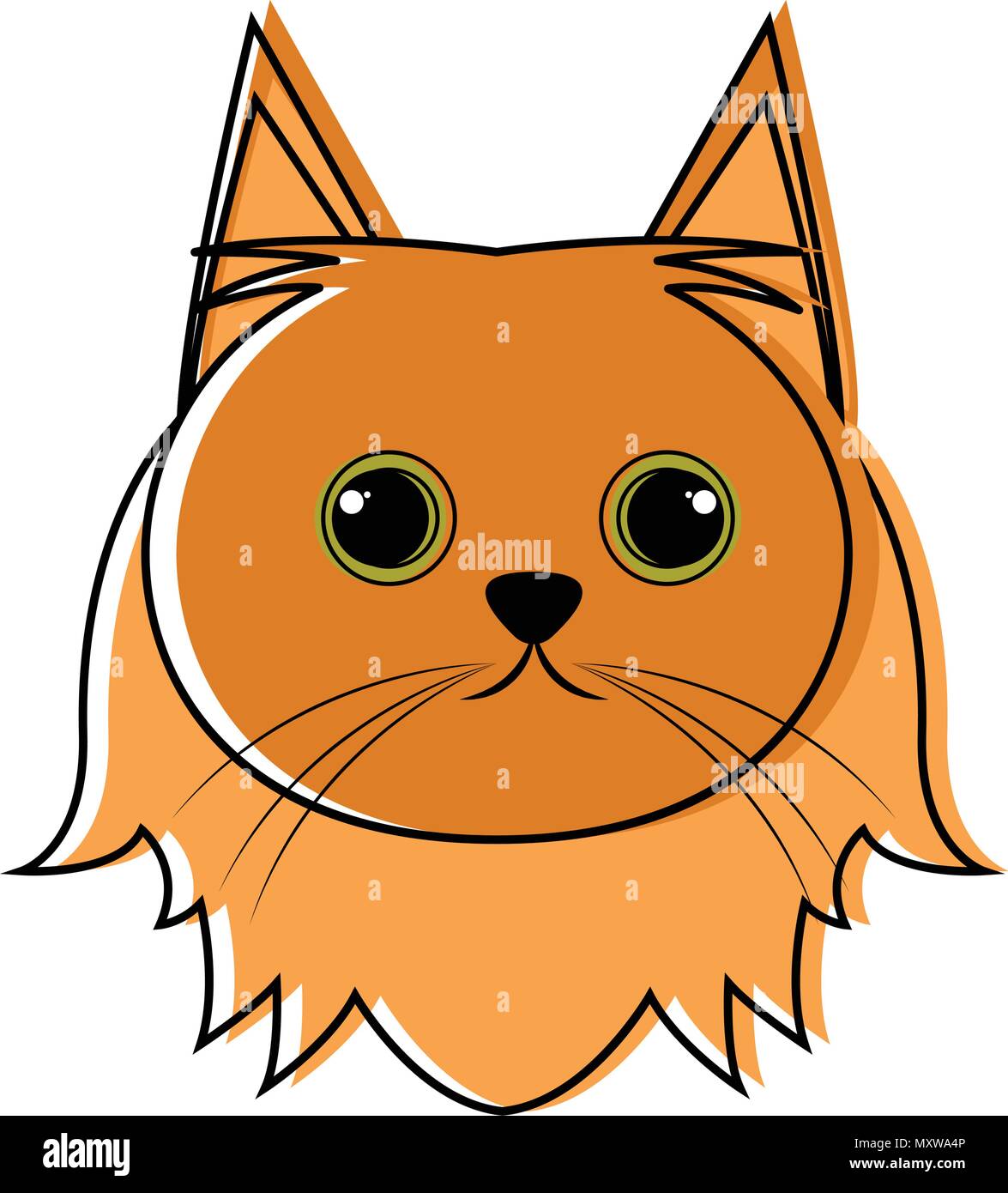 Cute cat avatar sketch Stock Vector Image & Art - Alamy