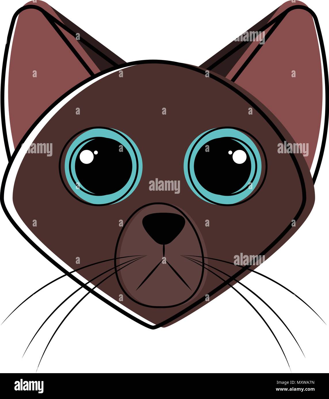 Cute cat avatar sketch Stock Vector Image & Art - Alamy