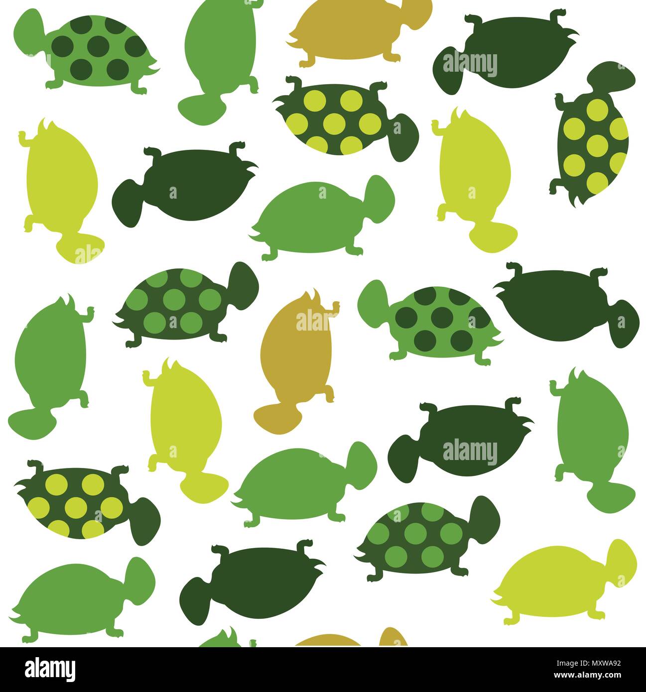Seamless turtle design Stock Vector Images - Alamy