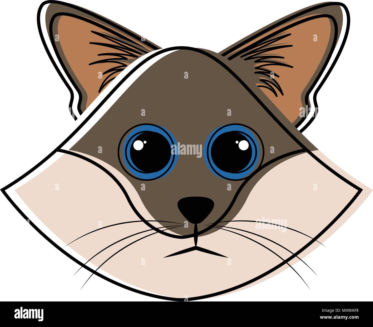 Cute cat avatar sketch Stock Vector Image & Art - Alamy
