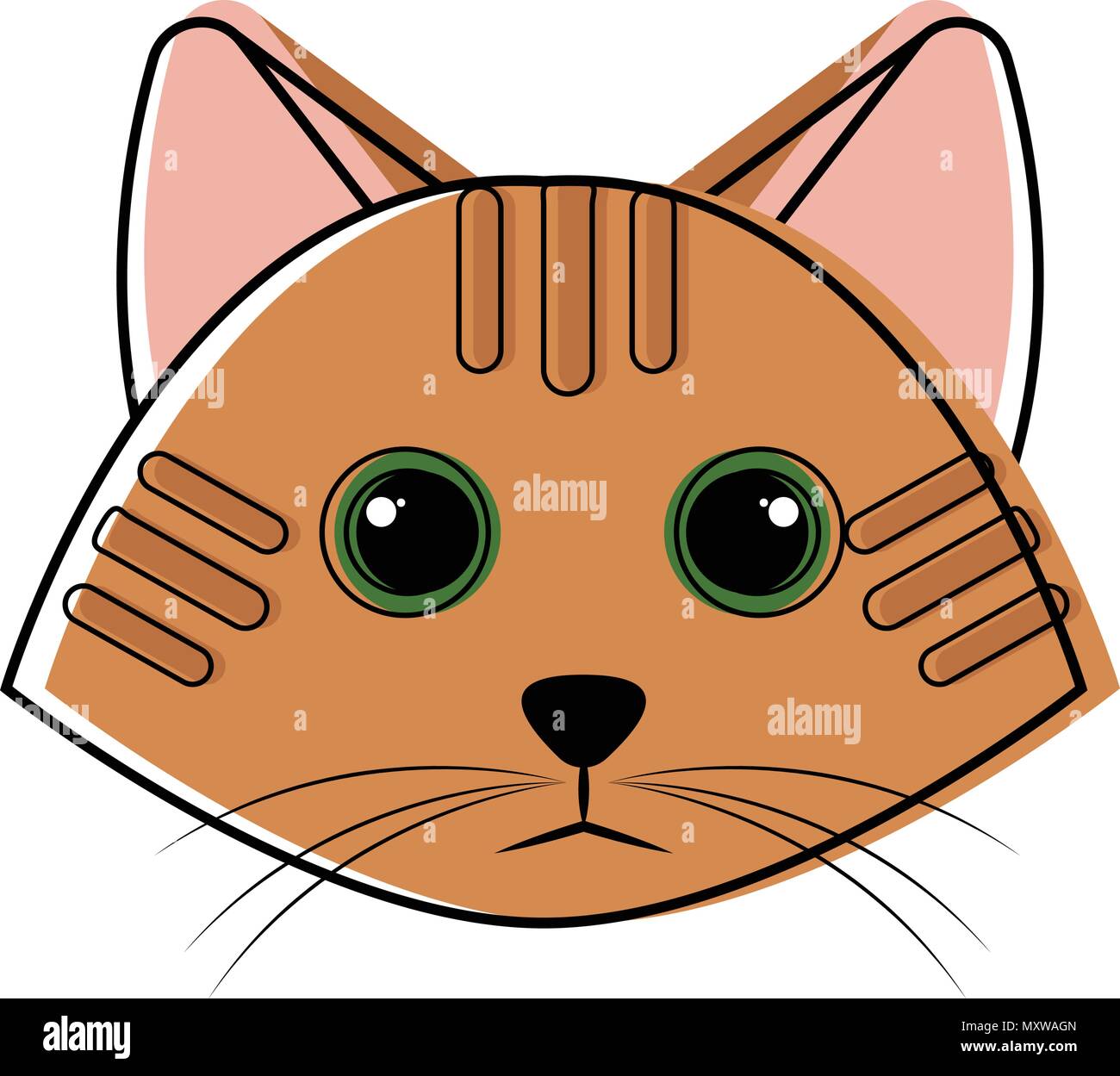 Cute cat avatar sketch Stock Vector Image & Art - Alamy