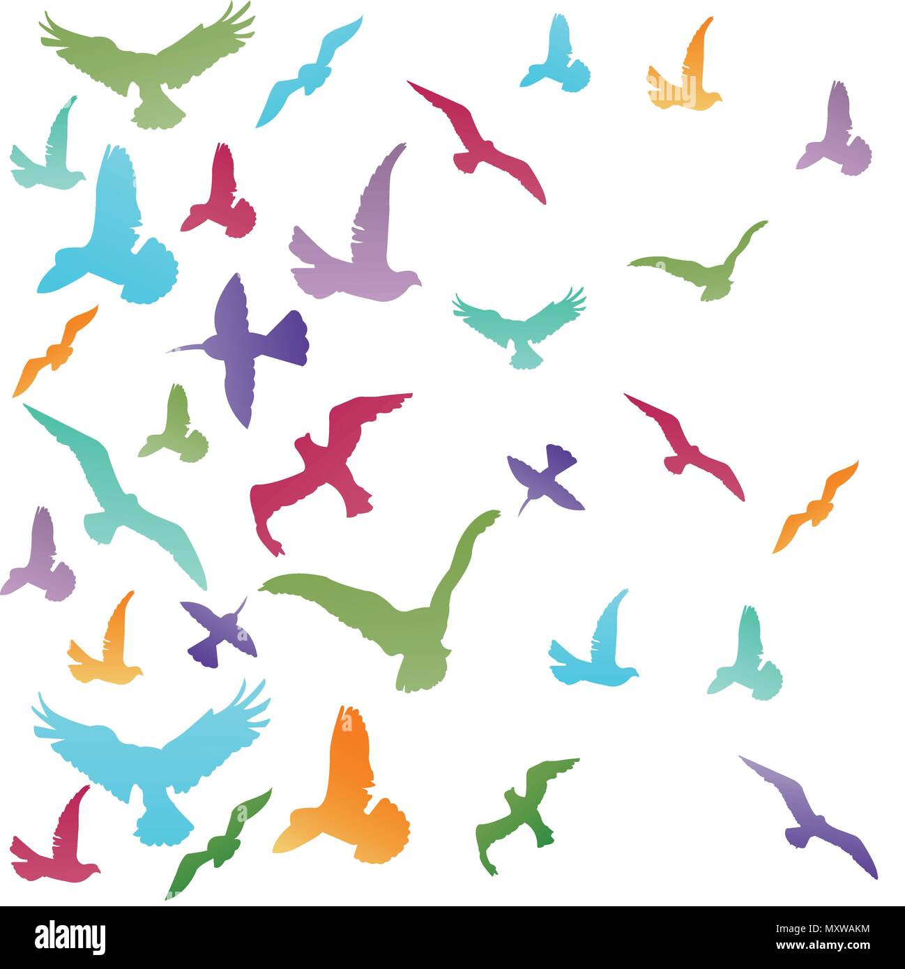 Abstract birds background Stock Vector Image & Art - Alamy