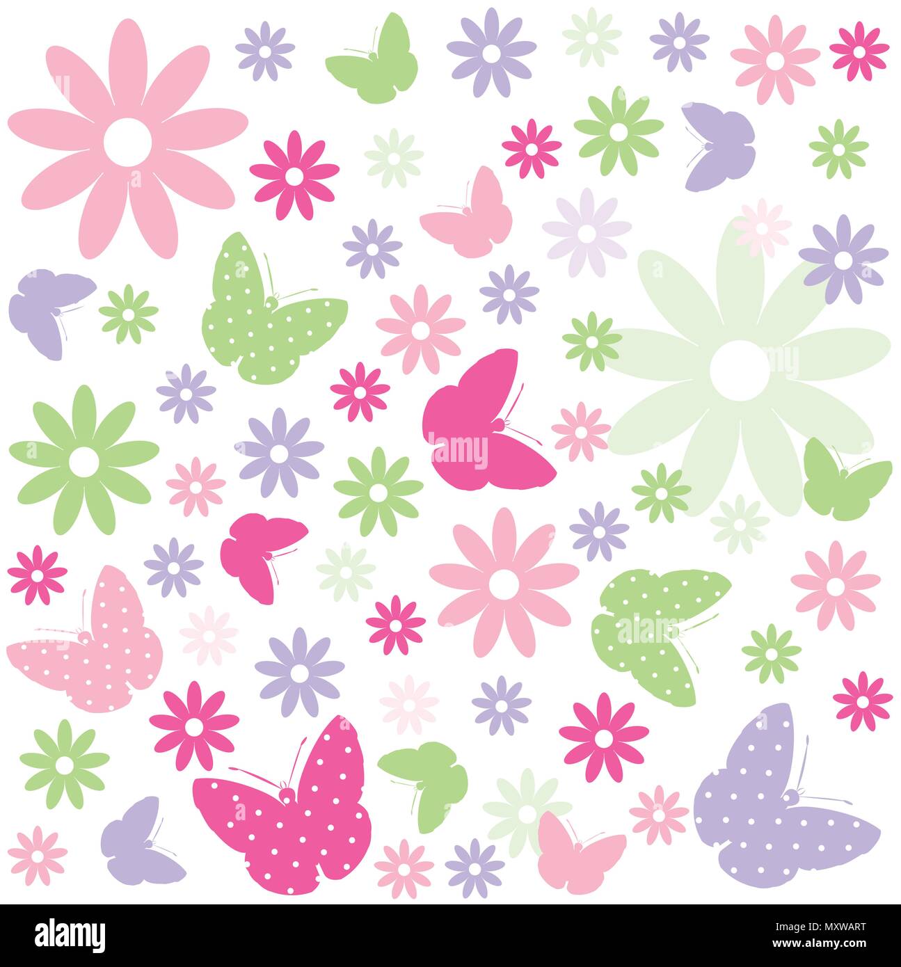 Butterfly floral Stock Vector Images - Alamy