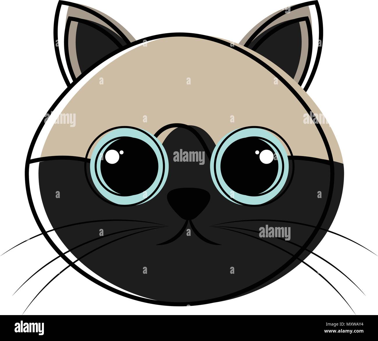 Cute cat avatar sketch Stock Vector Image & Art - Alamy