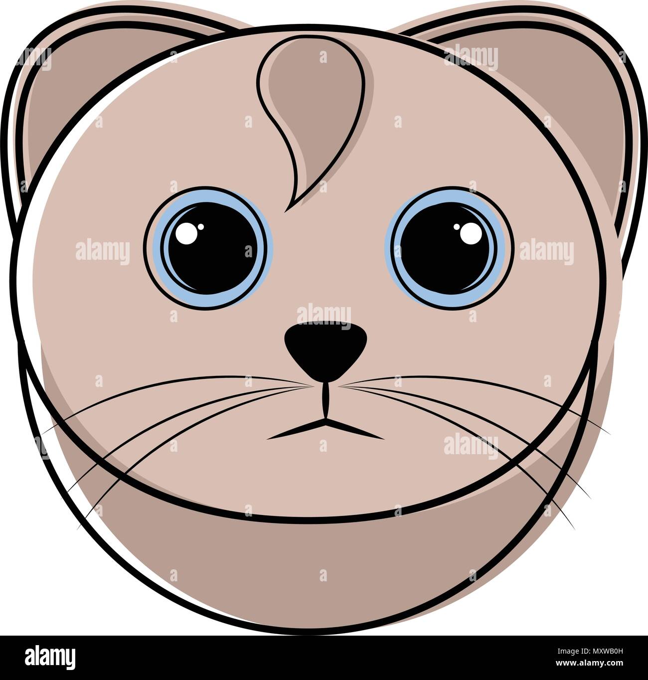 Cute cat avatar sketch Stock Vector Image & Art - Alamy