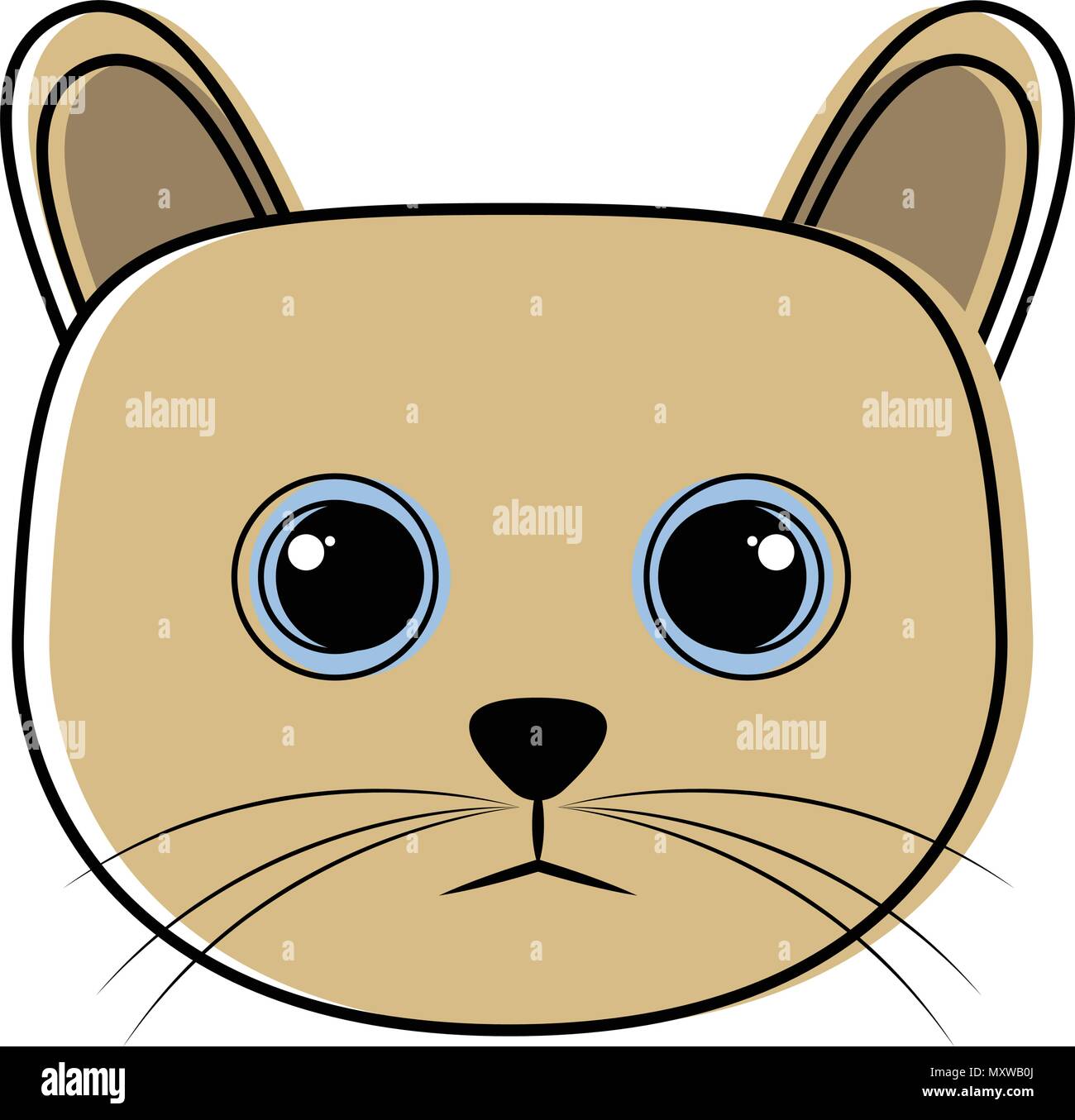 Cute cat avatar sketch Stock Vector Image & Art - Alamy
