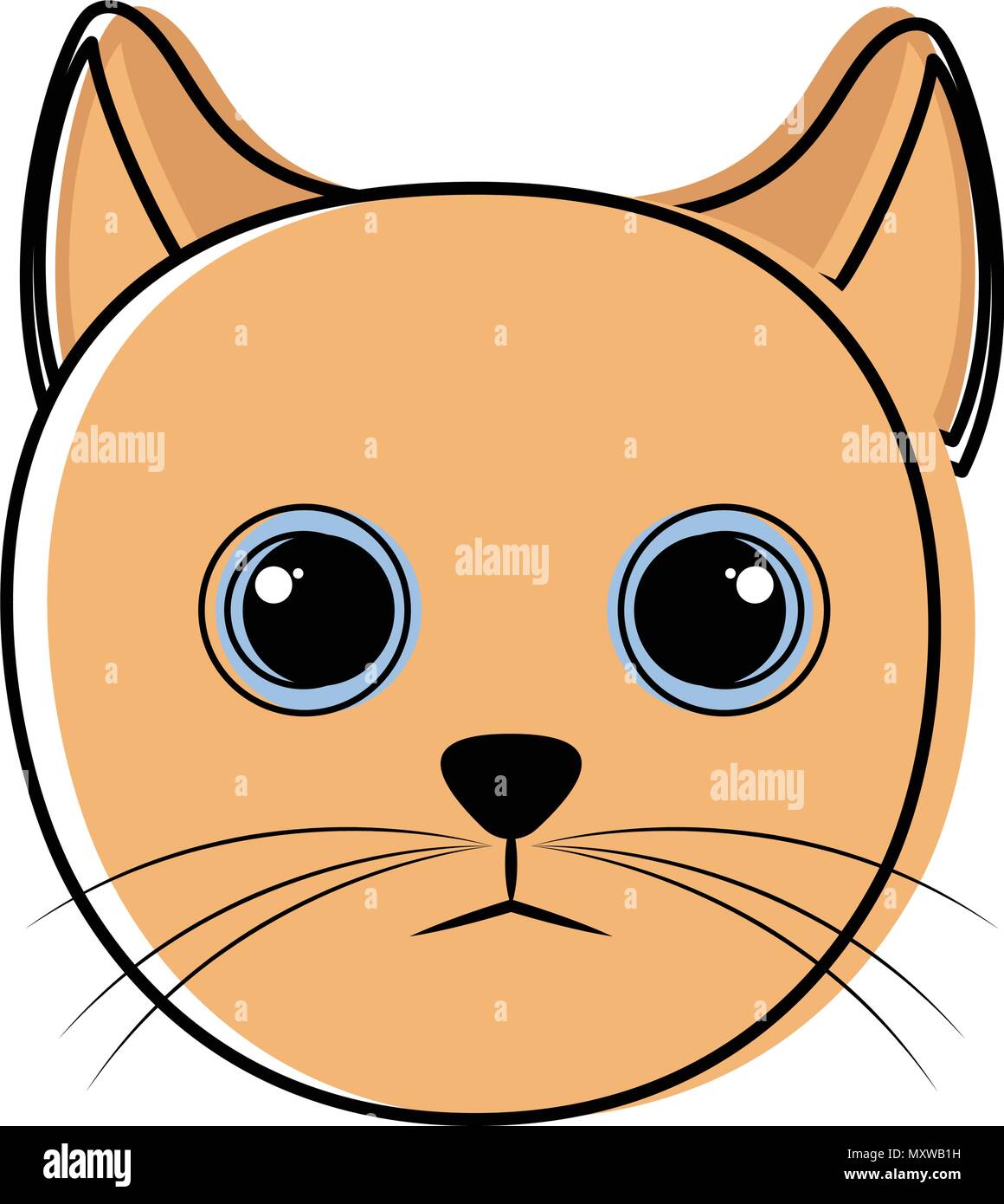 Cute cat avatar sketch Stock Vector Image & Art - Alamy