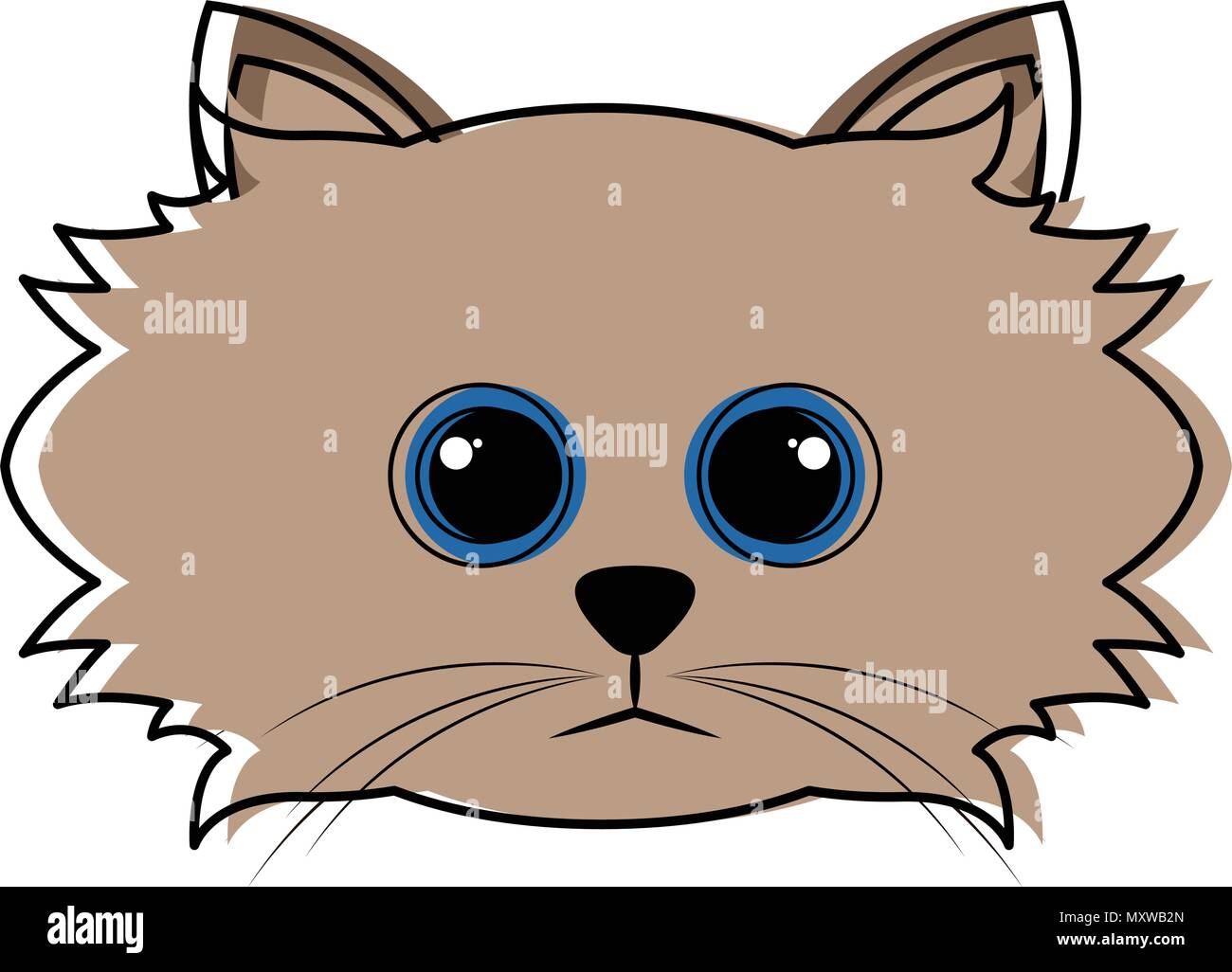 Cute cat avatar sketch Stock Vector Image & Art - Alamy