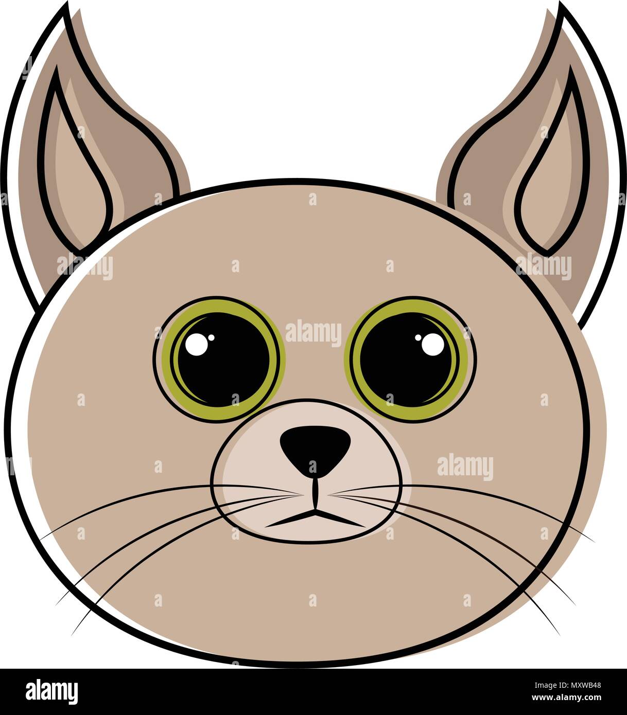Cute cat avatar sketch Stock Vector Image & Art - Alamy