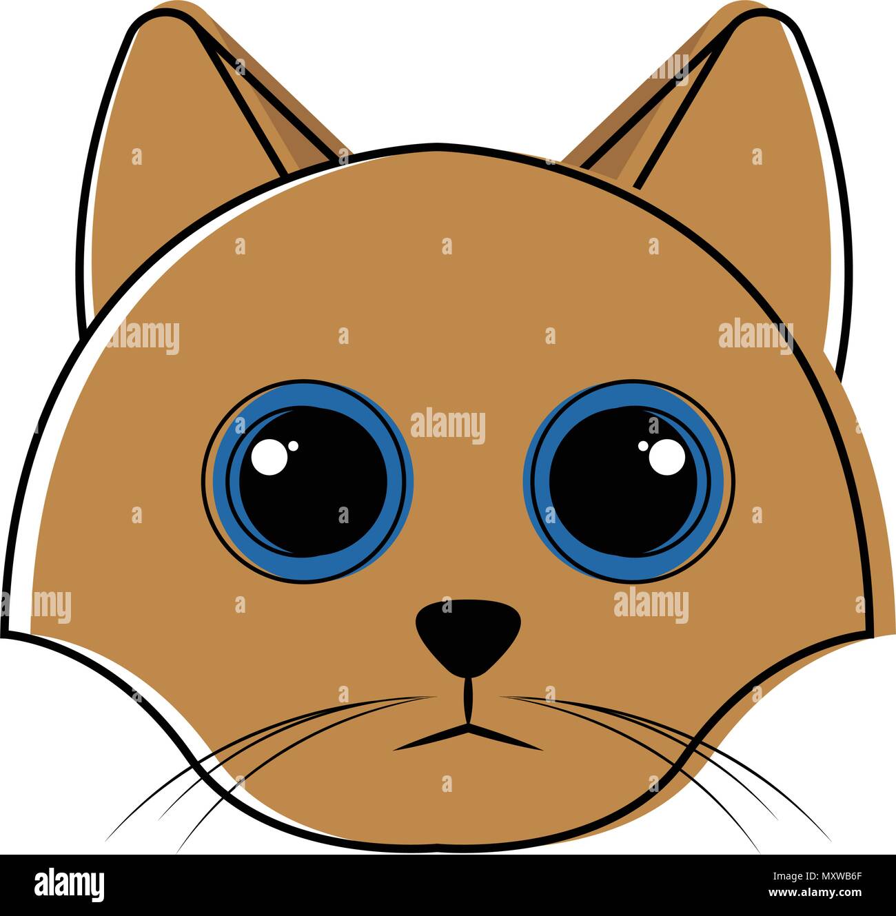 Cute cat avatar sketch Stock Vector Image & Art - Alamy