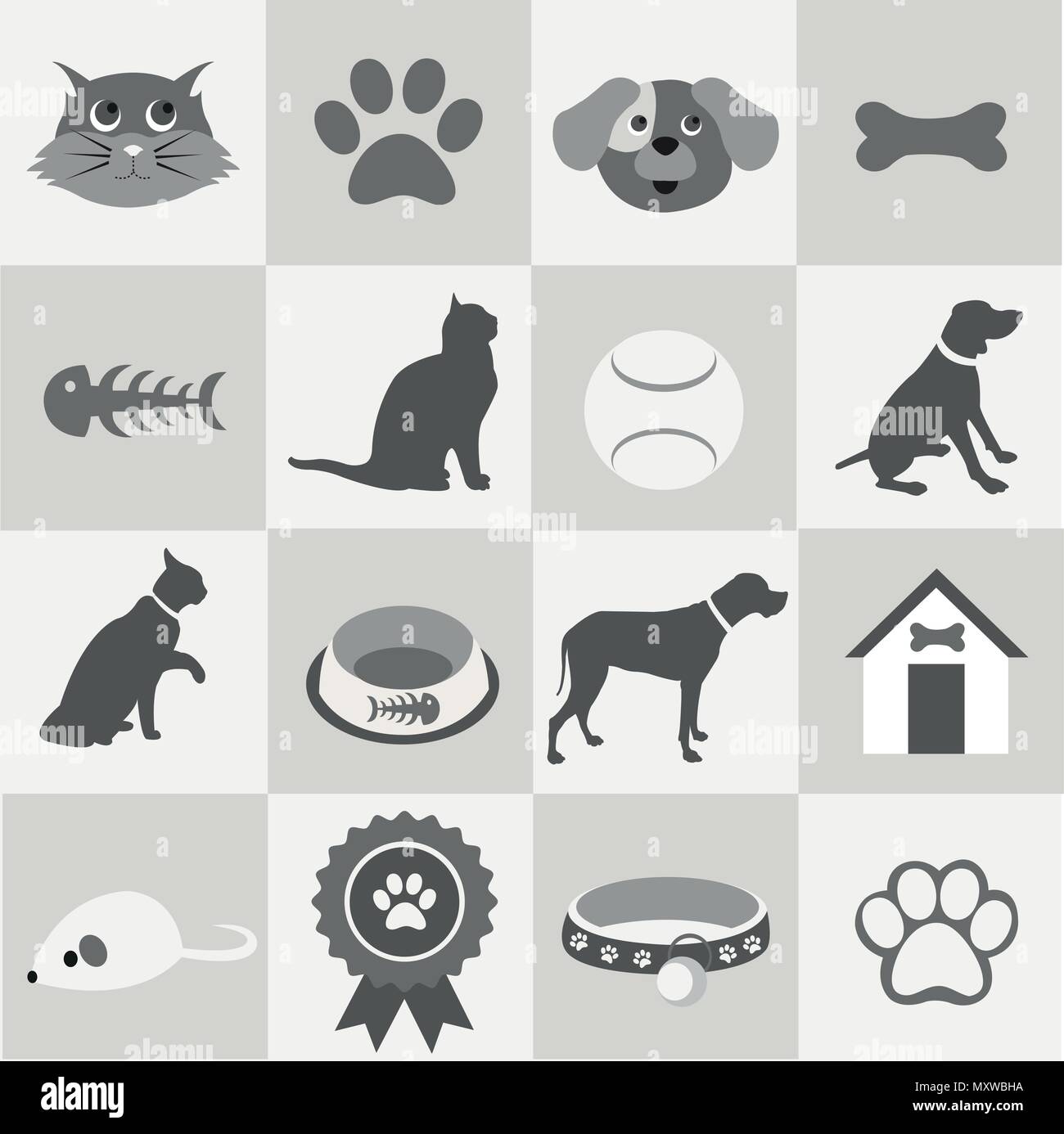Icons pet hi-res stock photography and images - Alamy