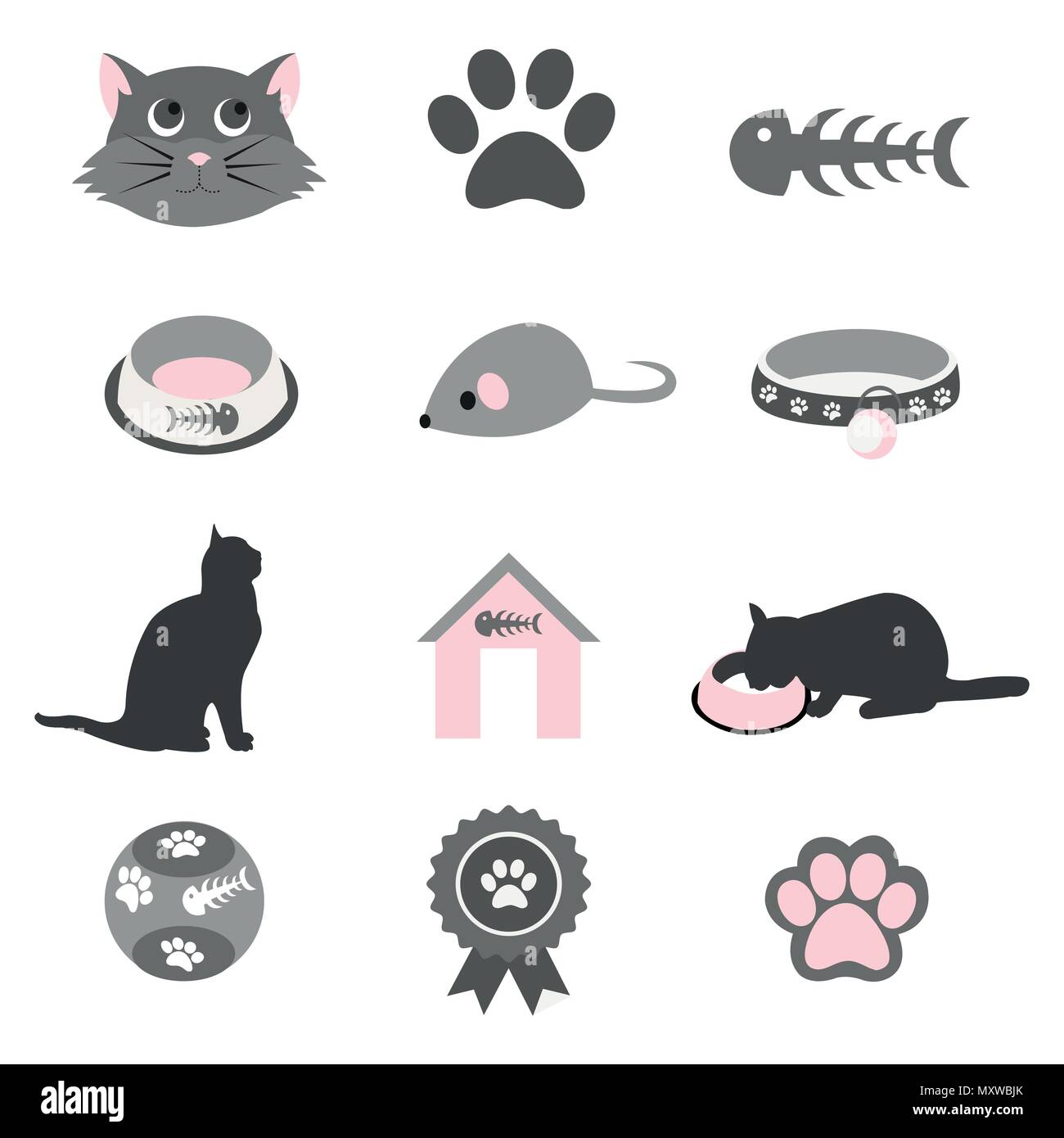 Pet care symbols hi-res stock photography and images - Alamy