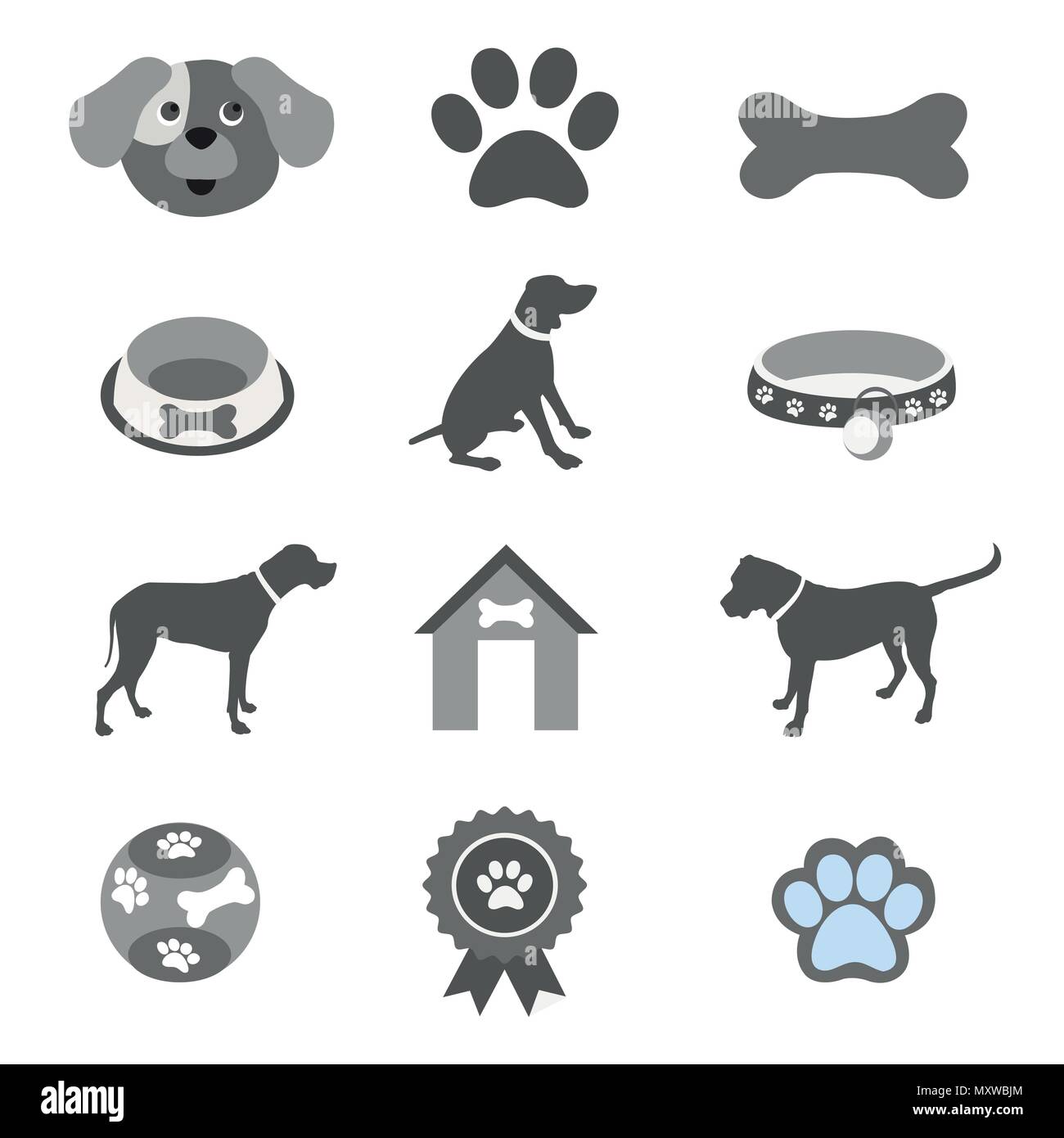 Pet icons set Stock Vector Image & Art - Alamy