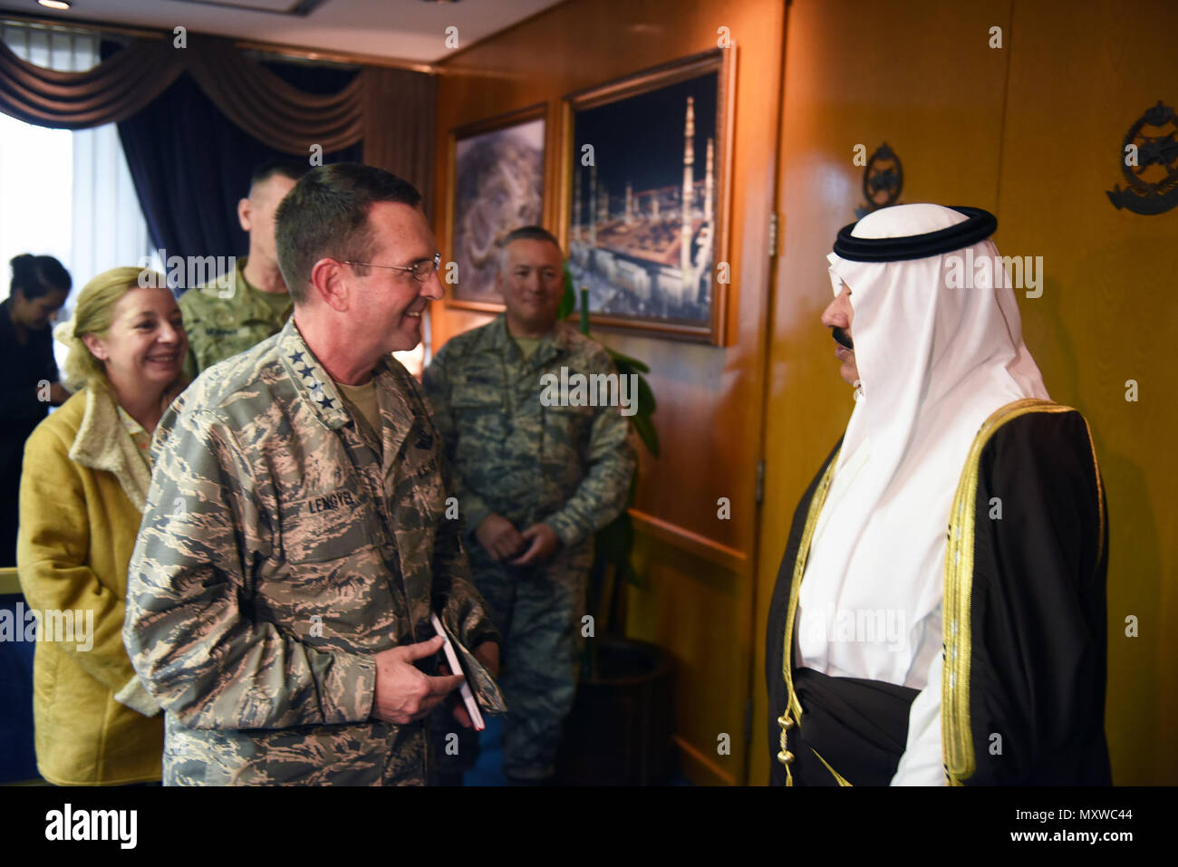 Air Force Gen. Joseph Lengyel, chief, National Guard Bureau, meets with ...