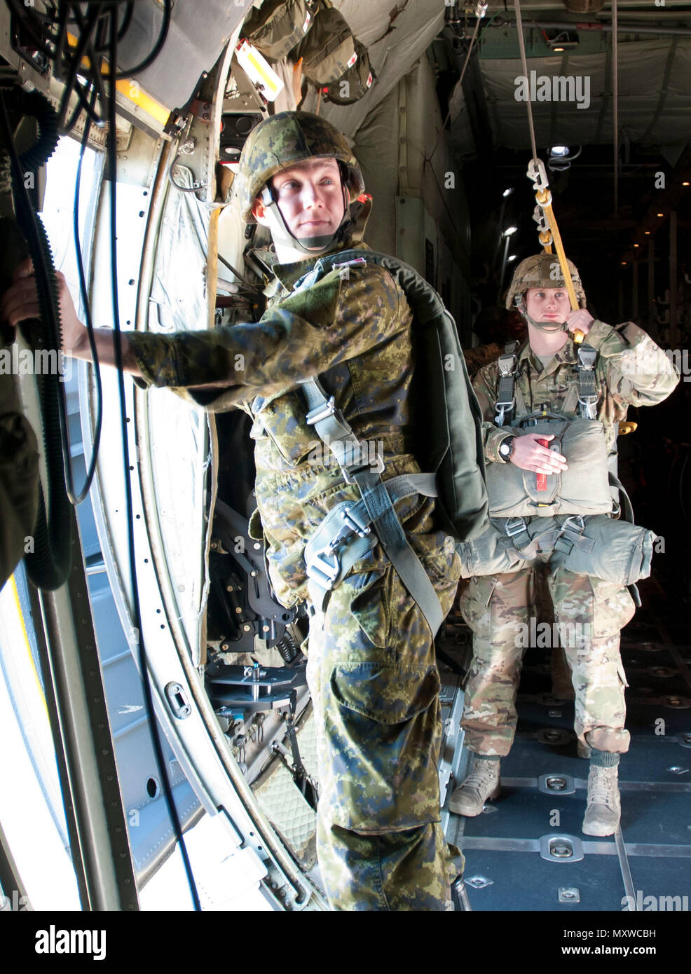 Paratroopers participate in airborne operations led by partner-nation ...