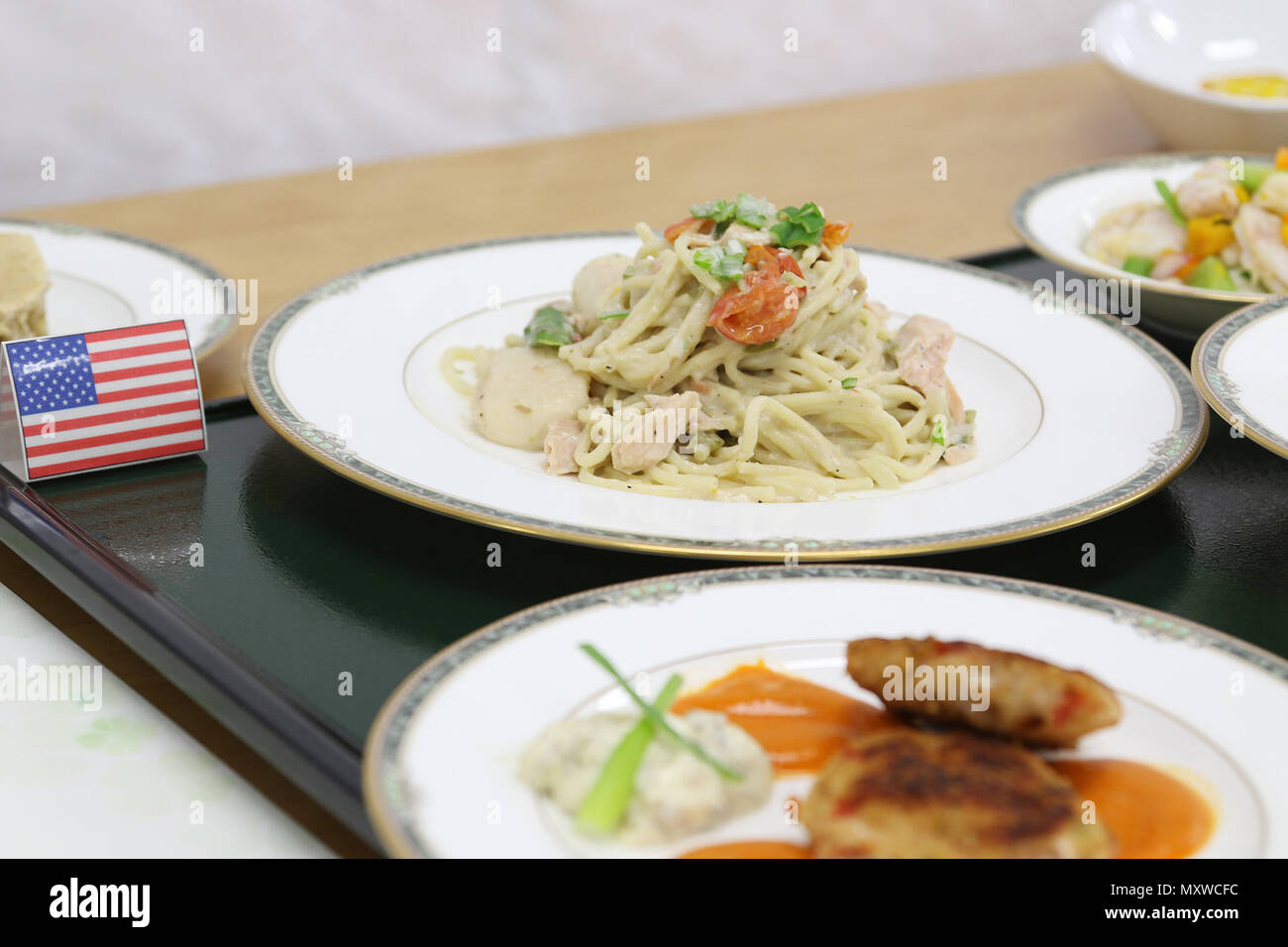 Meal produced by the U.S. Army culinary team for the Yama Sakura 71 ...