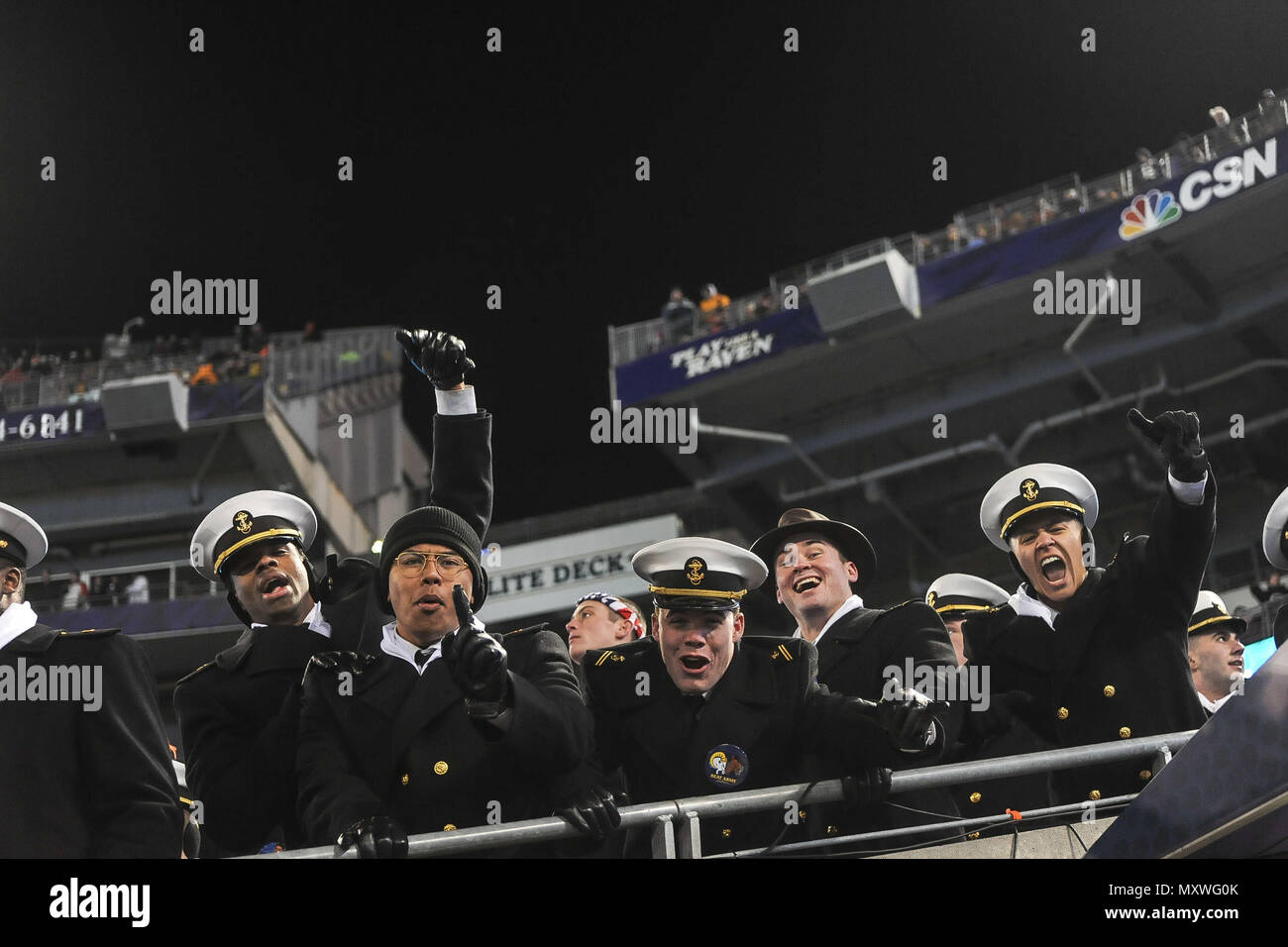 BALTIMORE, Md. (Dec. 10, 2016) U.S. Naval Academy midshipmen attend the ...