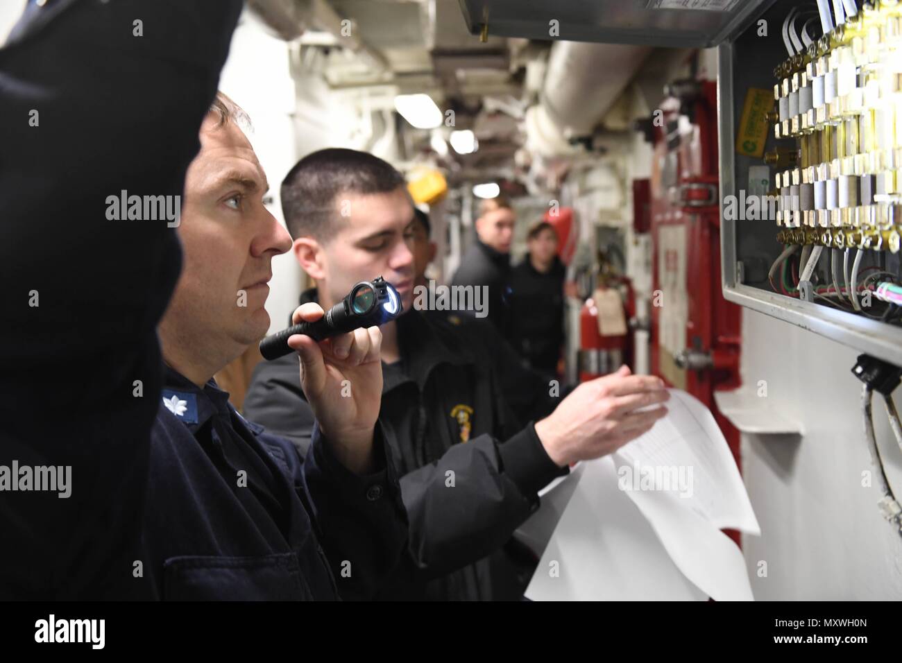 161209-N-JI086-048 - MEDITERRANEAN SEA (Dec. 9, 2016) Cmdr. John Tobin ...