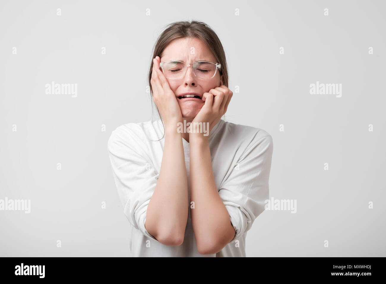 Female shouting hi-res stock photography and images - Alamy