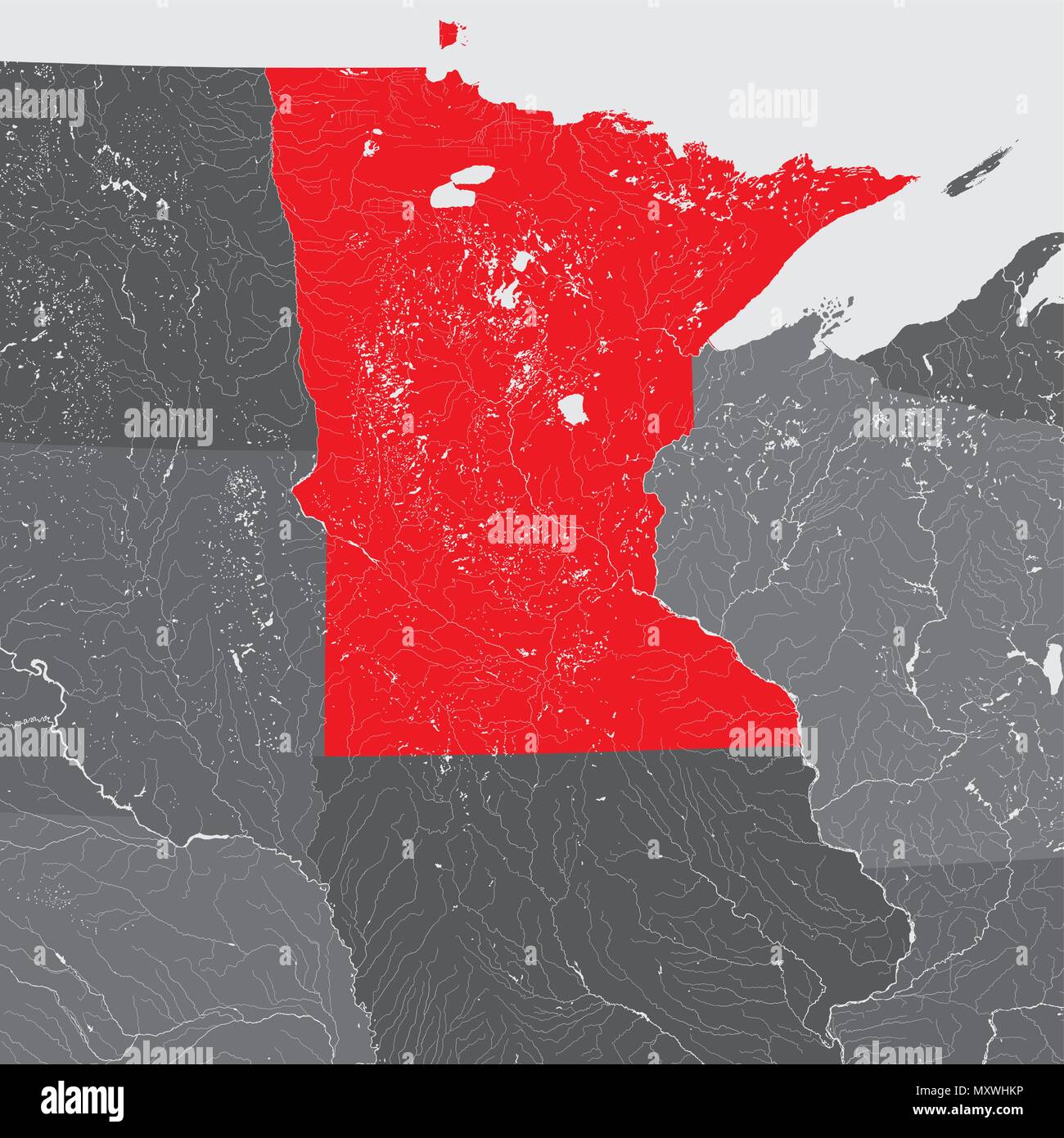 Minnesota Map With Just Lakes