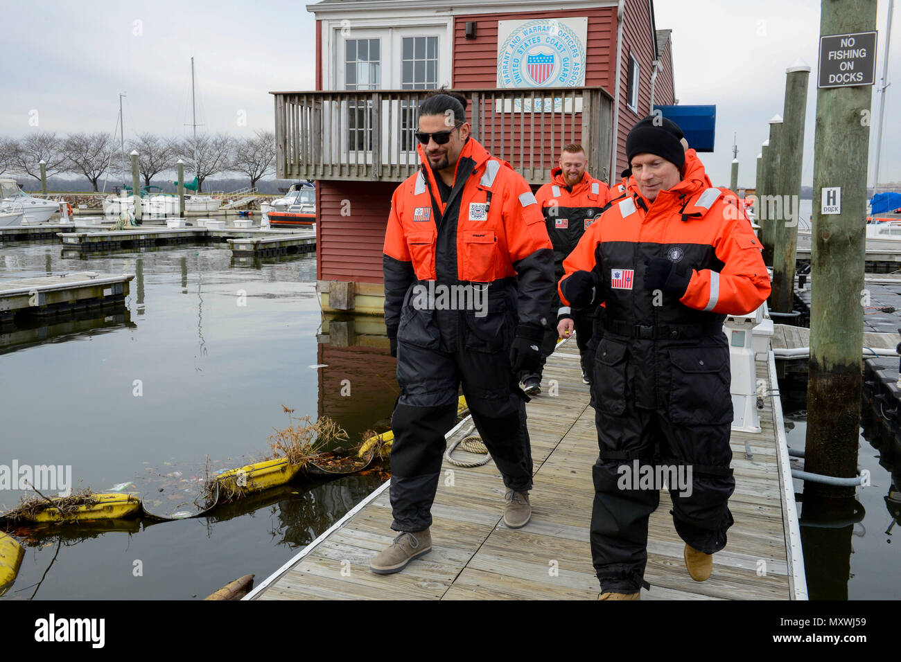 WWE wrestler, Roman Reigns, speaks with U.S. Army Command Sergeant ...