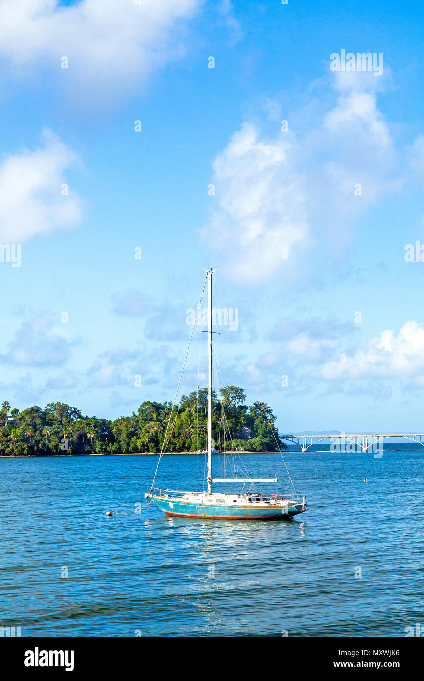 Port of santa barbara Samana Stock Photo - Alamy