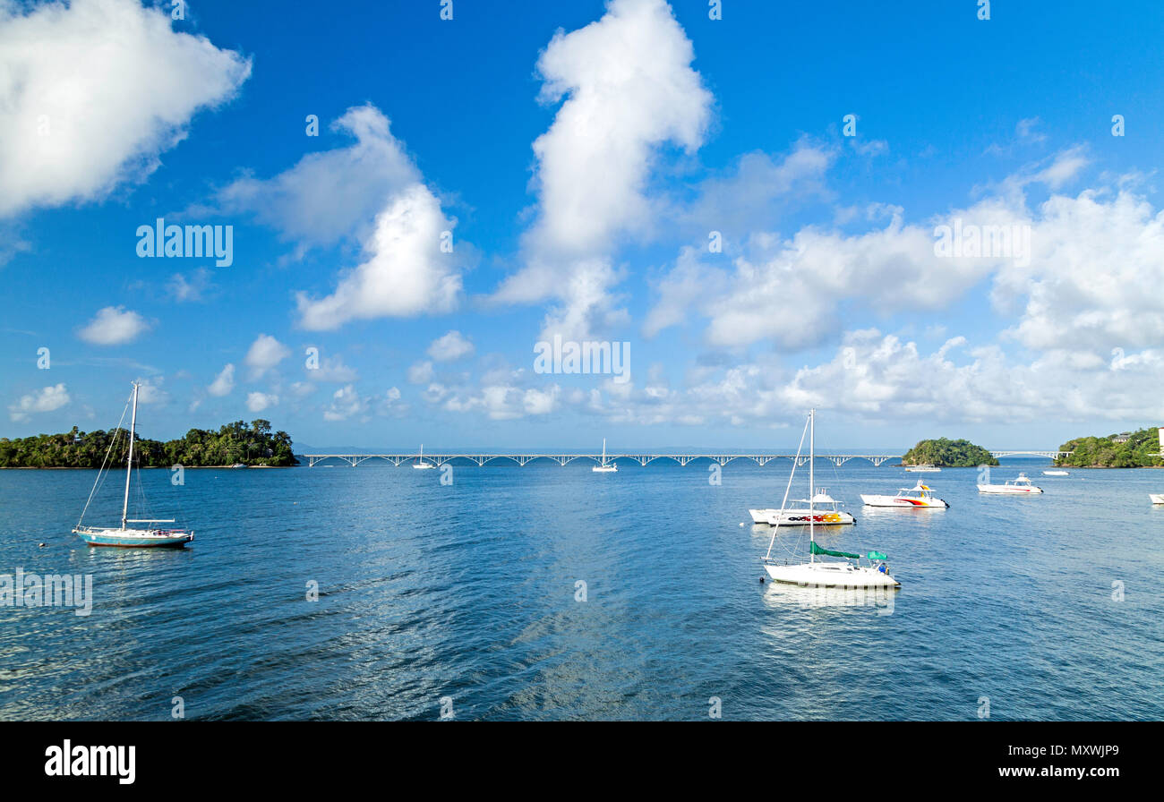 Port of santa barbara Samana Stock Photo - Alamy