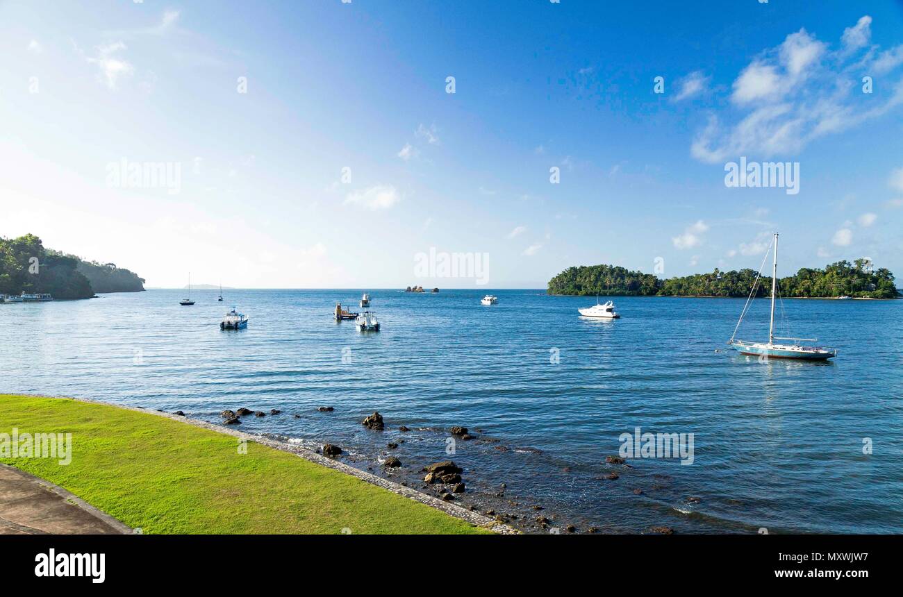 Port of santa barbara Samana Stock Photo - Alamy
