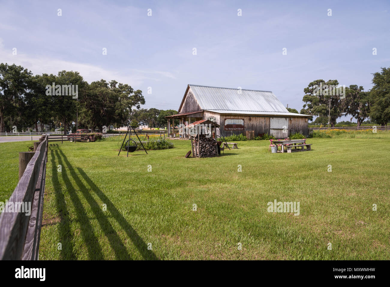 Old Decorated Farm Landscape Stock Photo - Alamy
