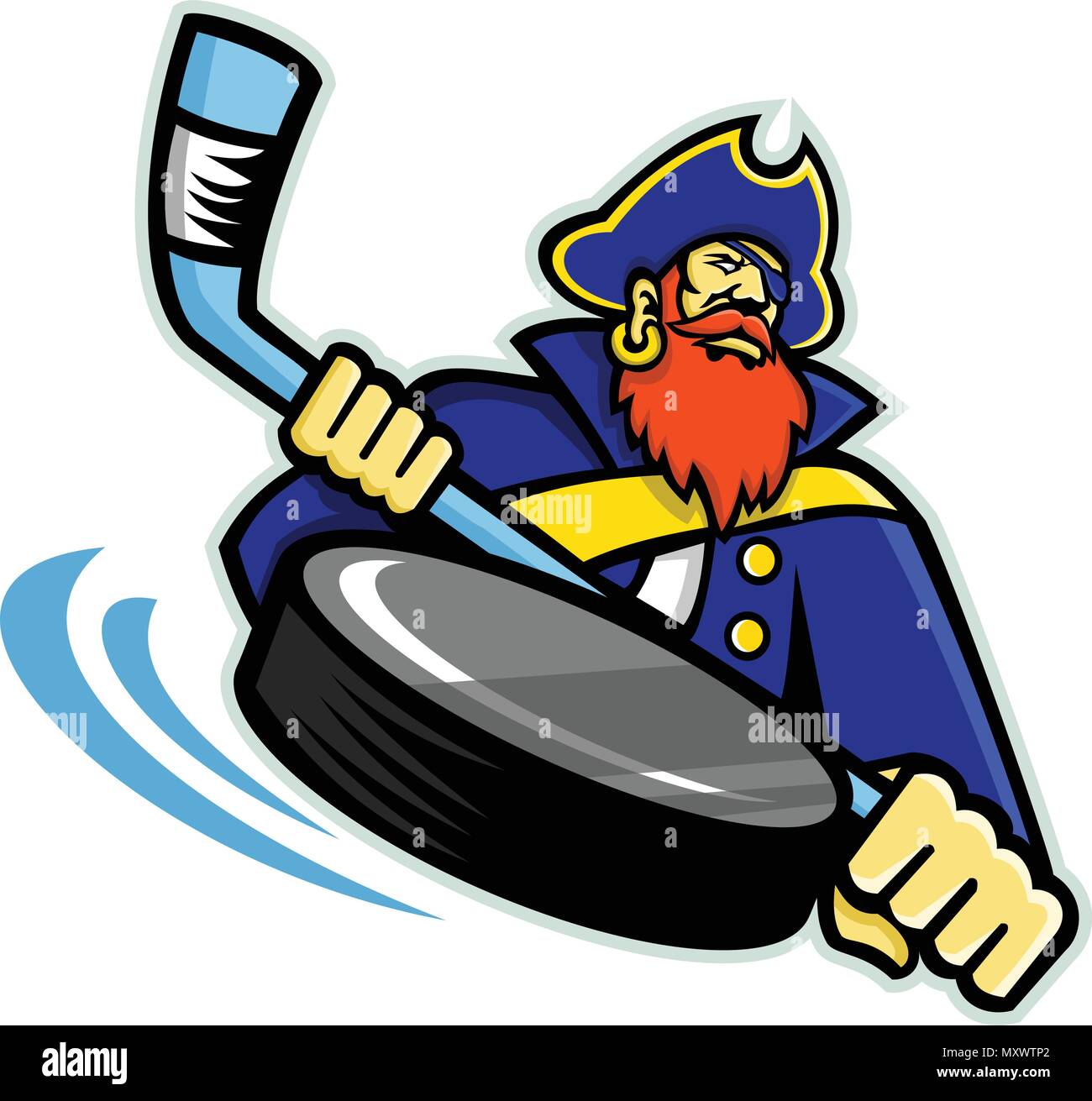 Pirate mascot logo hi-res stock photography and images - Alamy