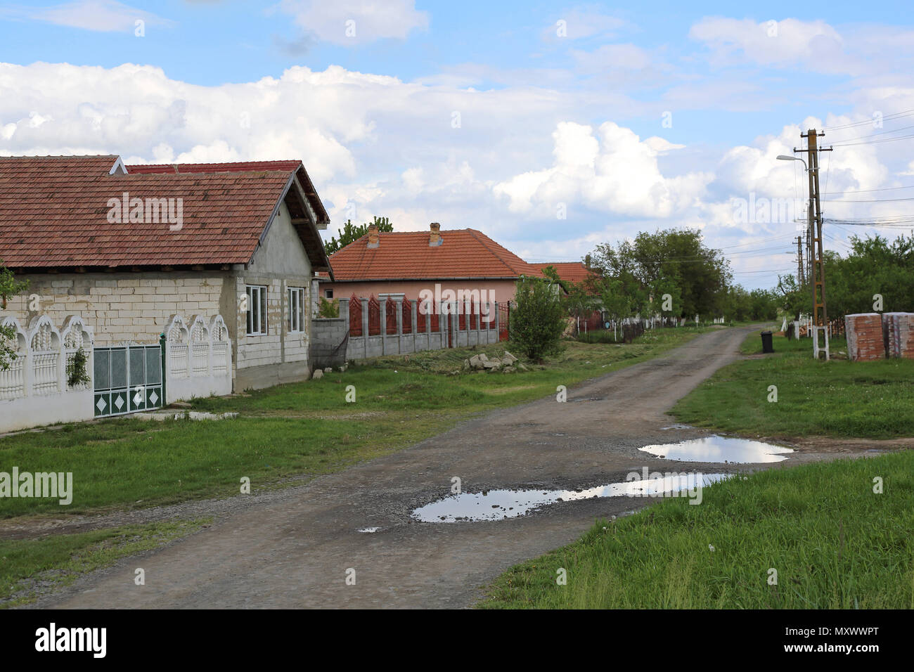 Traditional Village at Timis in Romania Stock Photo - Alamy