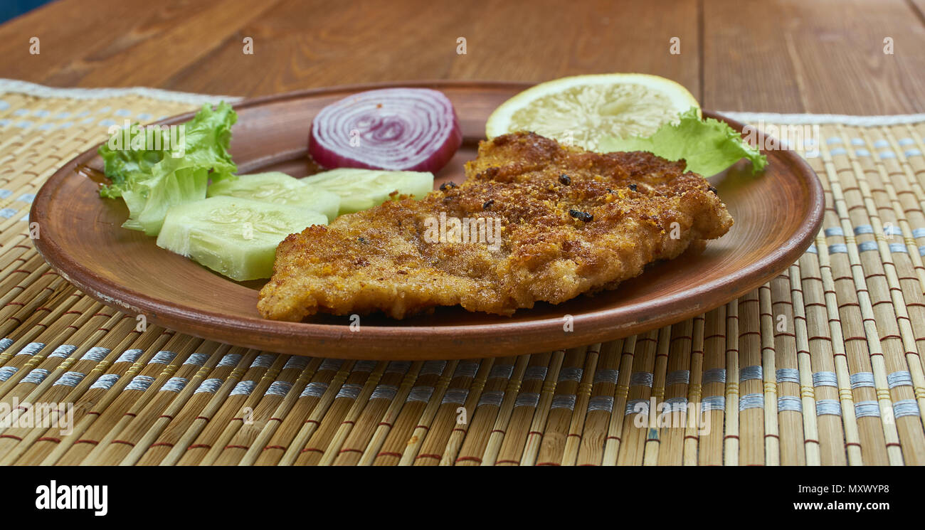 Mexican Steak Milanesa, Easy mexican food Stock Photo - Alamy