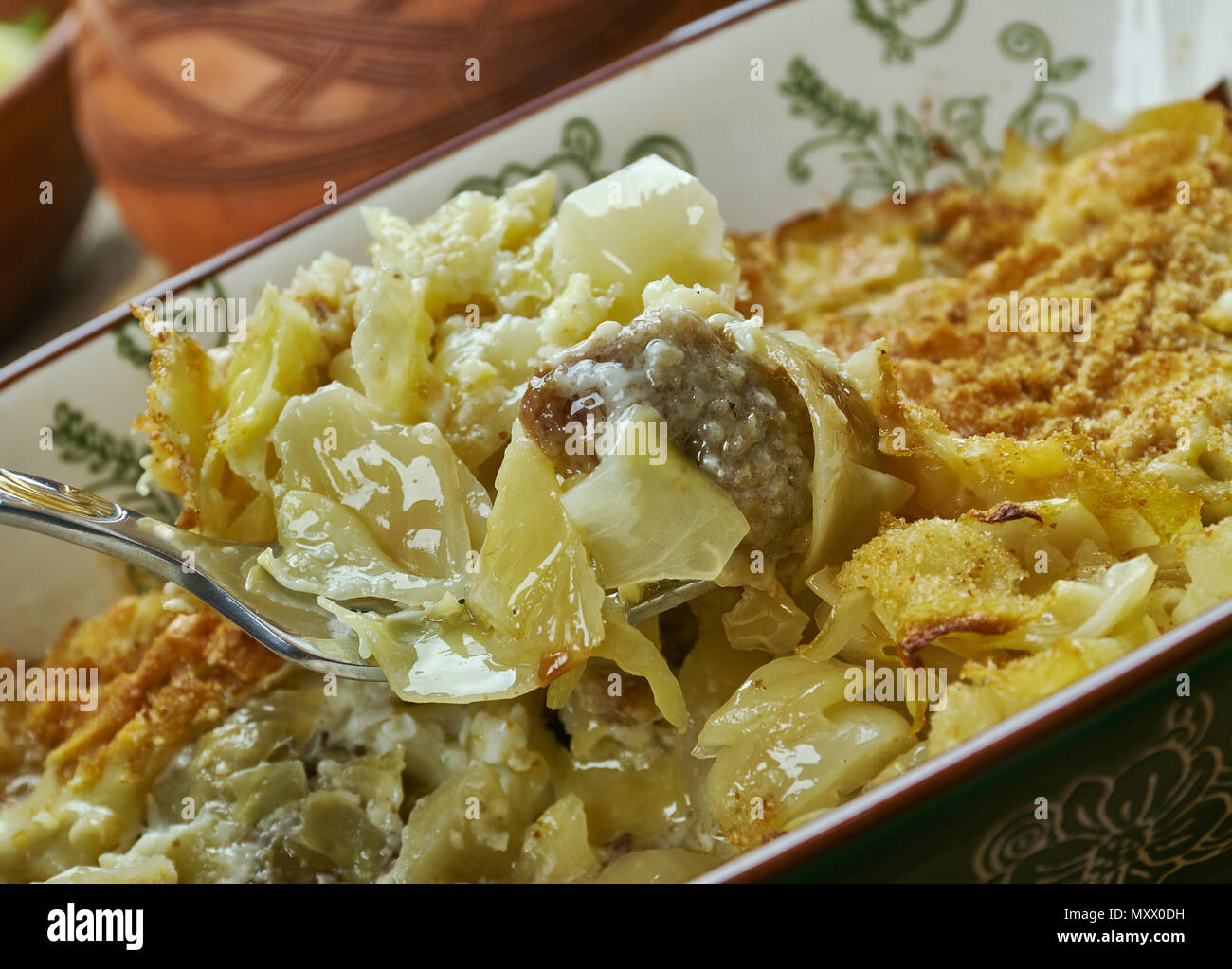 Bavarian cuisine , Traditional German Cabbage Casserole Stock Photo - Alamy