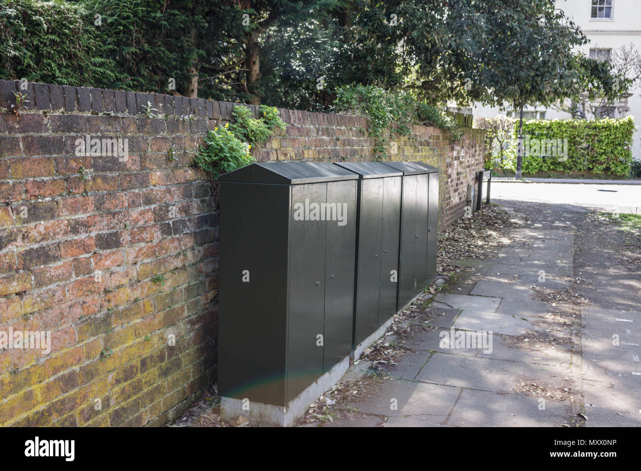 Street scene in a regency town in the UK. Image showing buildings ...