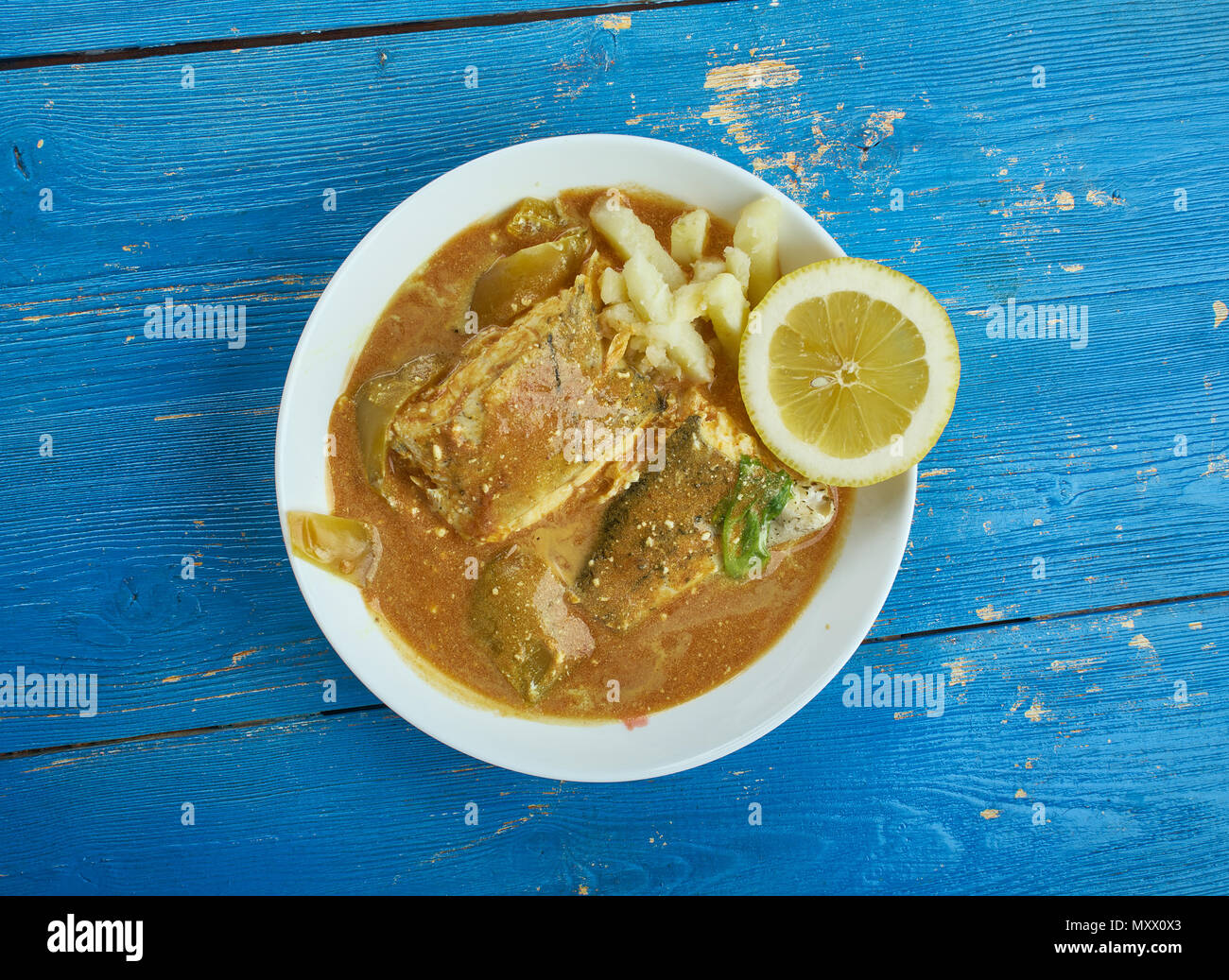 Caribbean Curry Fish , Trinidad and Guyana version Stock Photo - Alamy