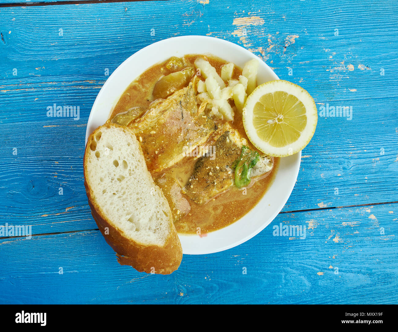 Caribbean Curry Fish , Trinidad and Guyana version Stock Photo - Alamy