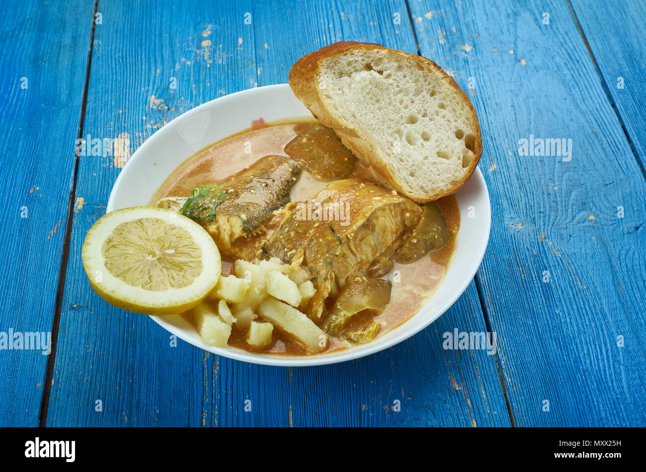 Caribbean Curry Fish , Trinidad and Guyana version Stock Photo - Alamy