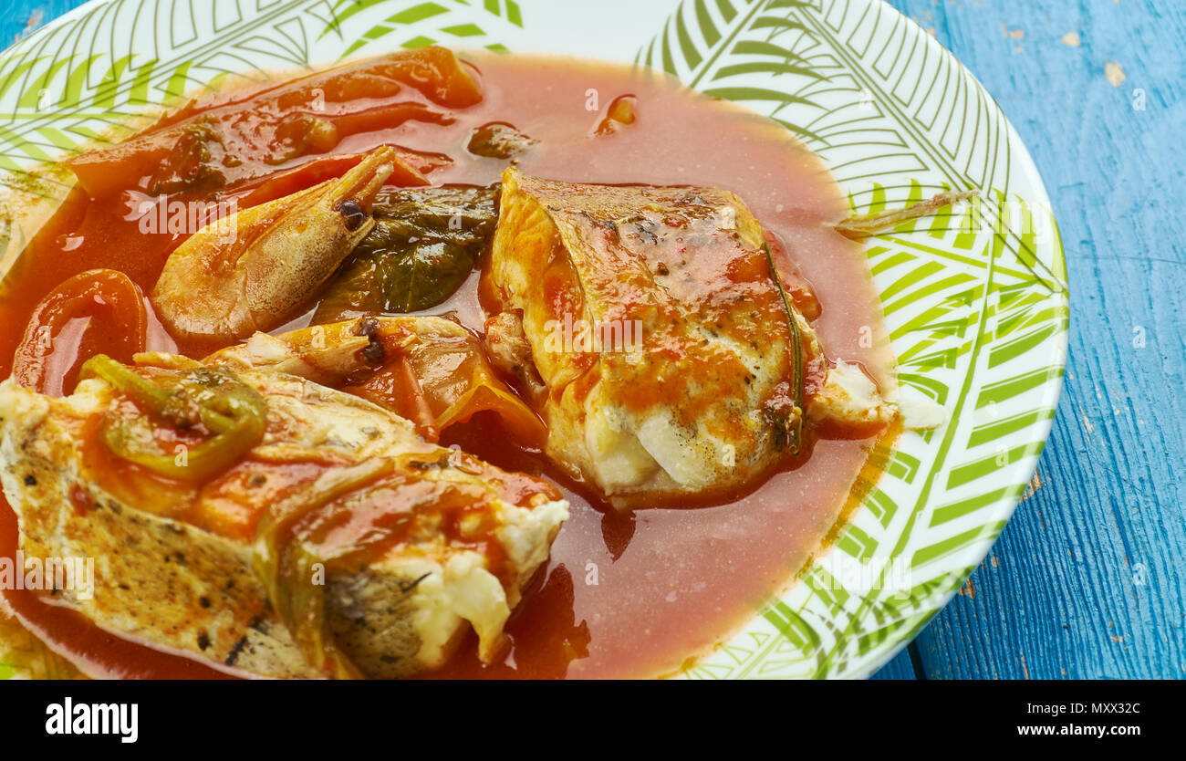 Cajun Courtbouillon , Deep South Dish close up Stock Photo - Alamy