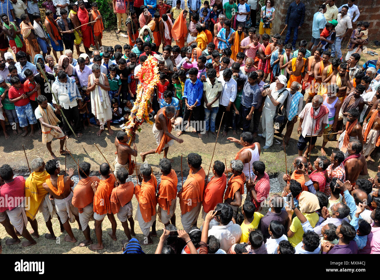India, Orissa, Rananpur, traditional festival, fire rite Stock Photo ...