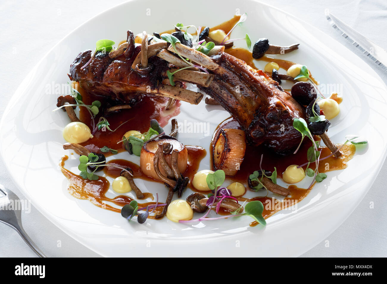 Lamb dish table hi-res stock photography and images - Alamy