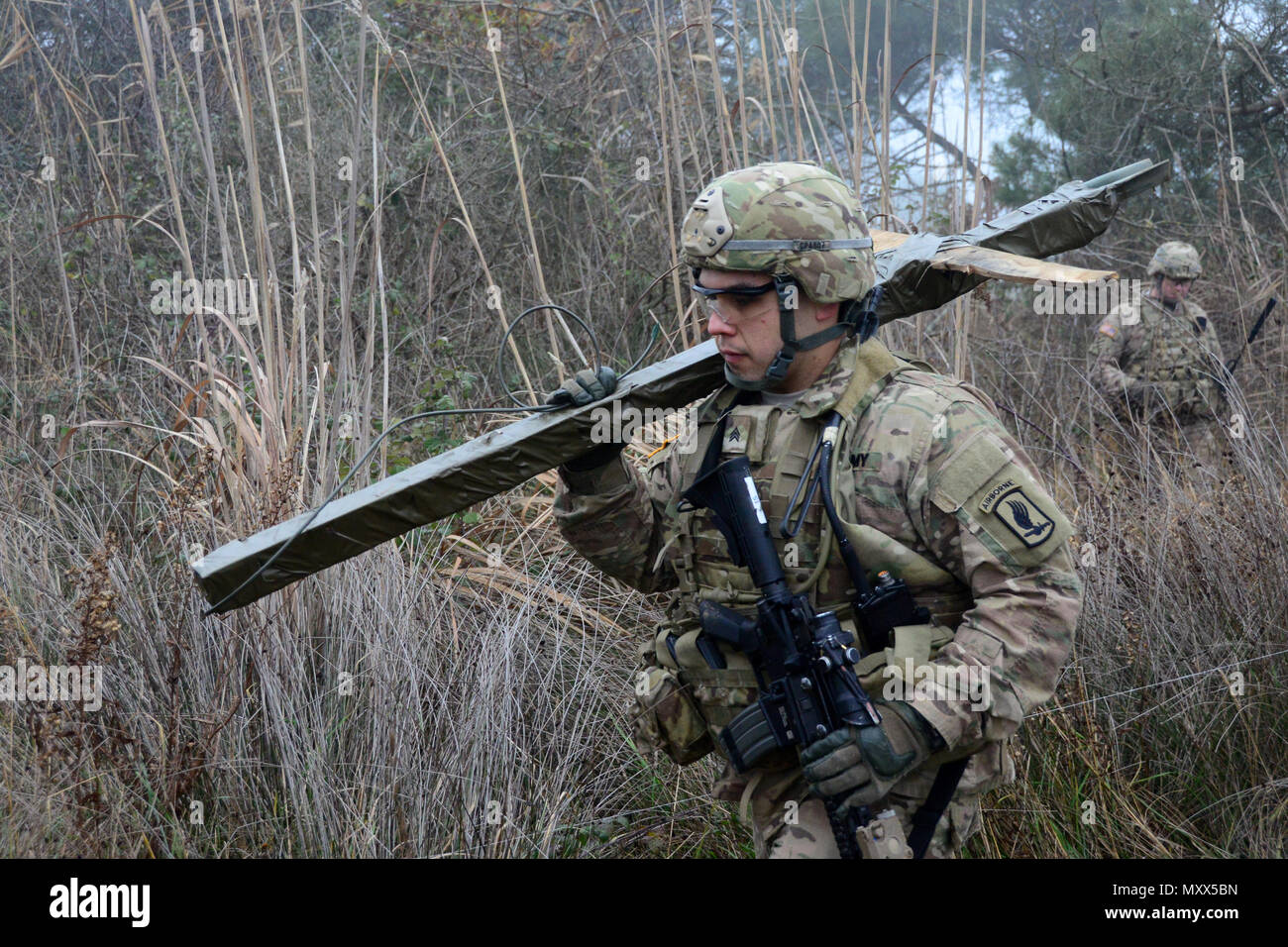 U.S. Army paratroopers from 54th Brigade Engineer Battalion, 173rd ...